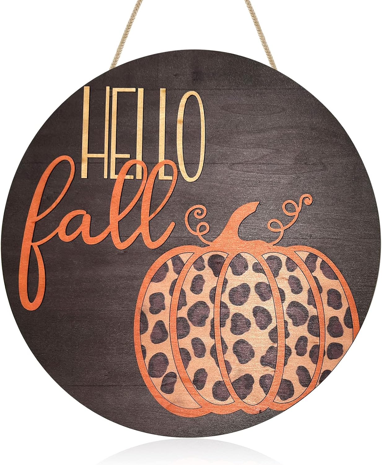 Amazon.com: Denylo pro Hello Fall Door Sign Thanksgiving Welcome Wooden ...
