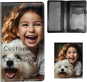 Amazon.com: Dikoer Design Your Own Photo Check Book Cover for Personal ...