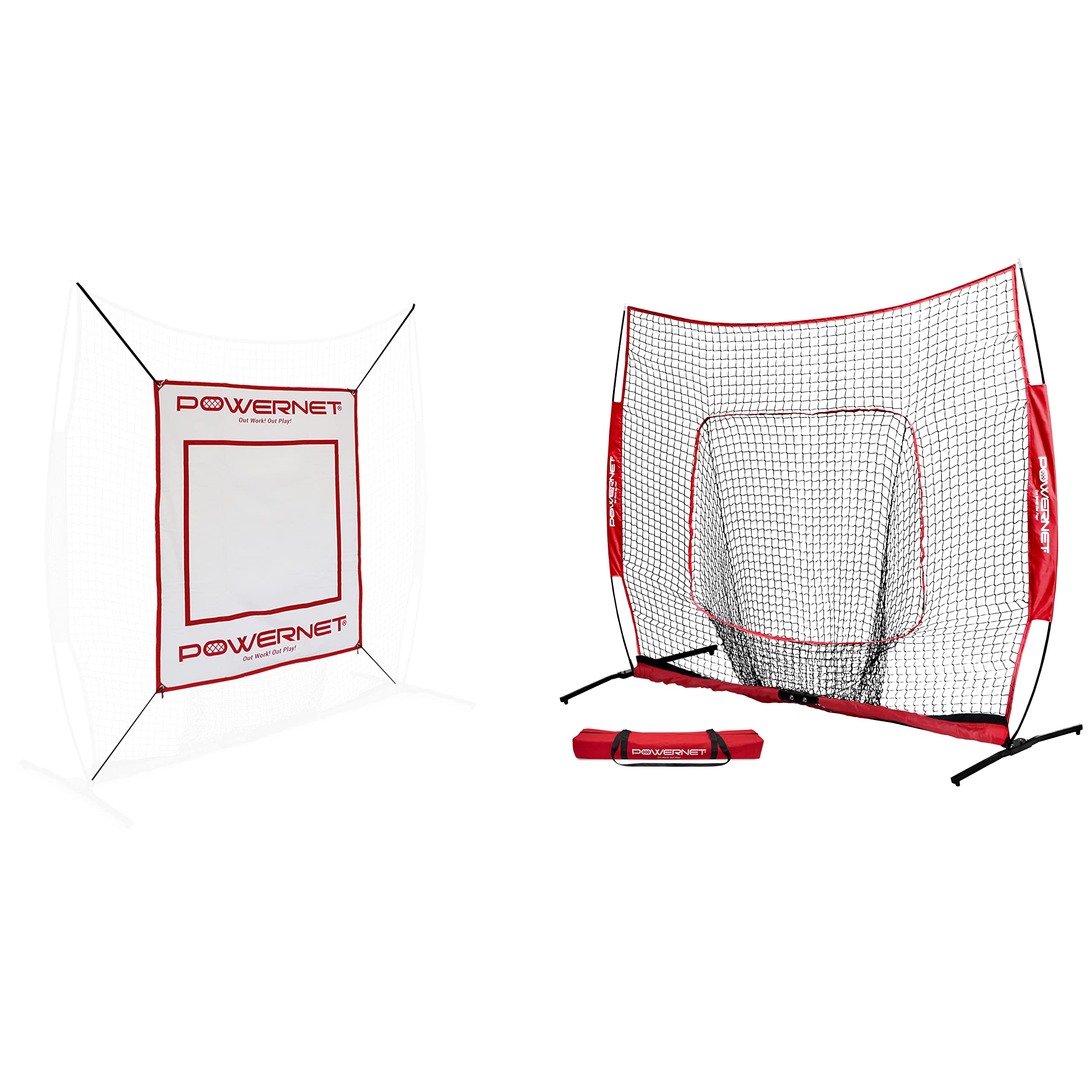 Amazon.com: PowerNet Corbin Carroll 7x7 PRO One Piece Frame Hitting Net ...