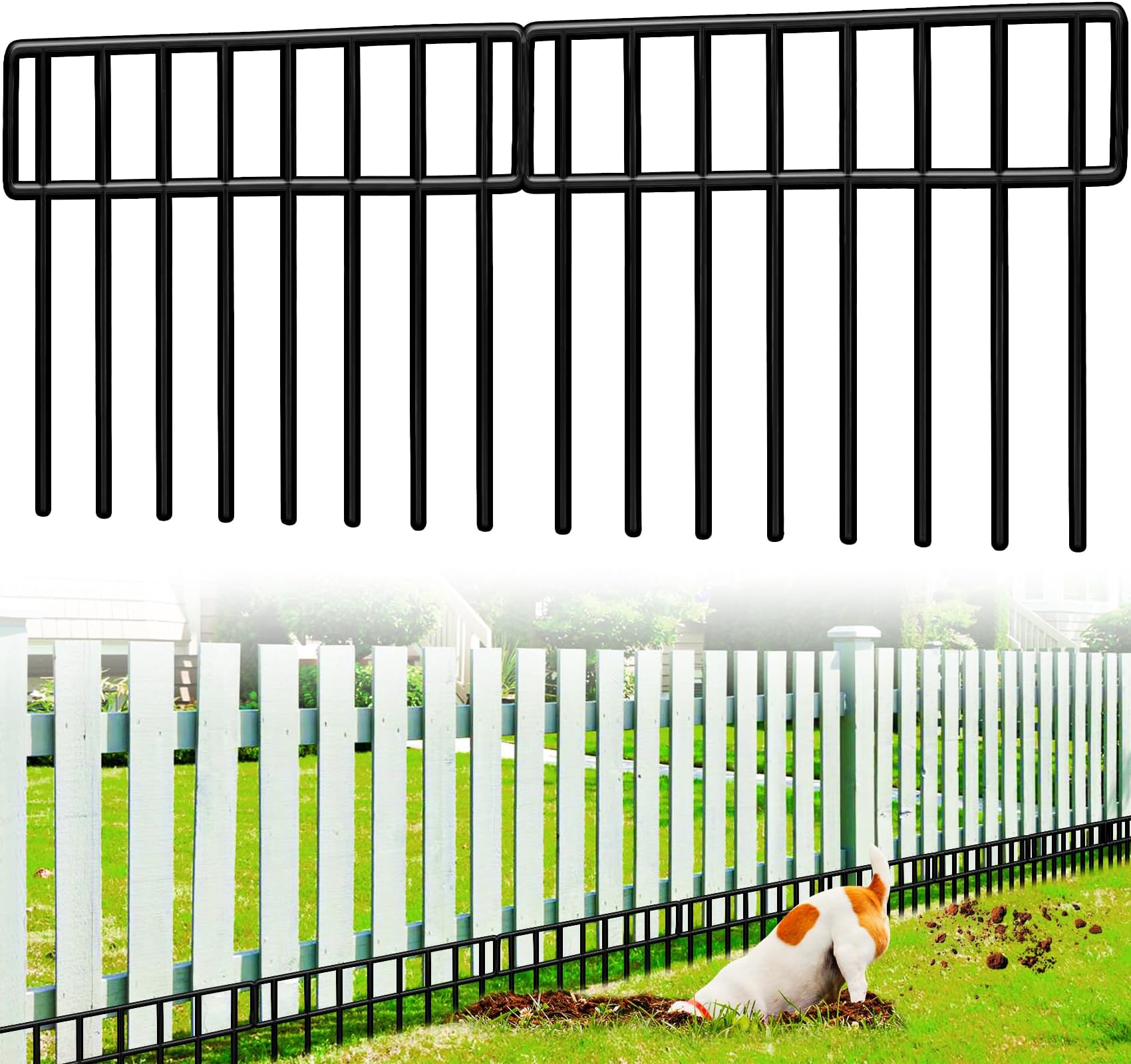 Amazon.com : Voittozege 10 Pack Animal Barrier Fence, No Dig Fencing 10 ...