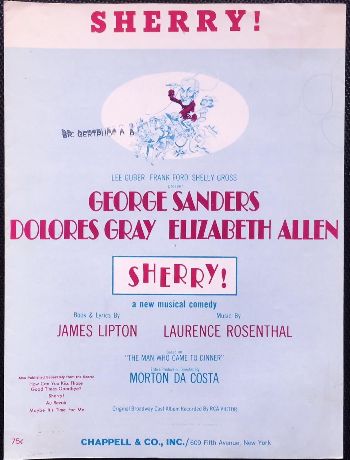 Sherry! (from the Musical Comedy, "Sherry": James Lipton (Lyrics ...