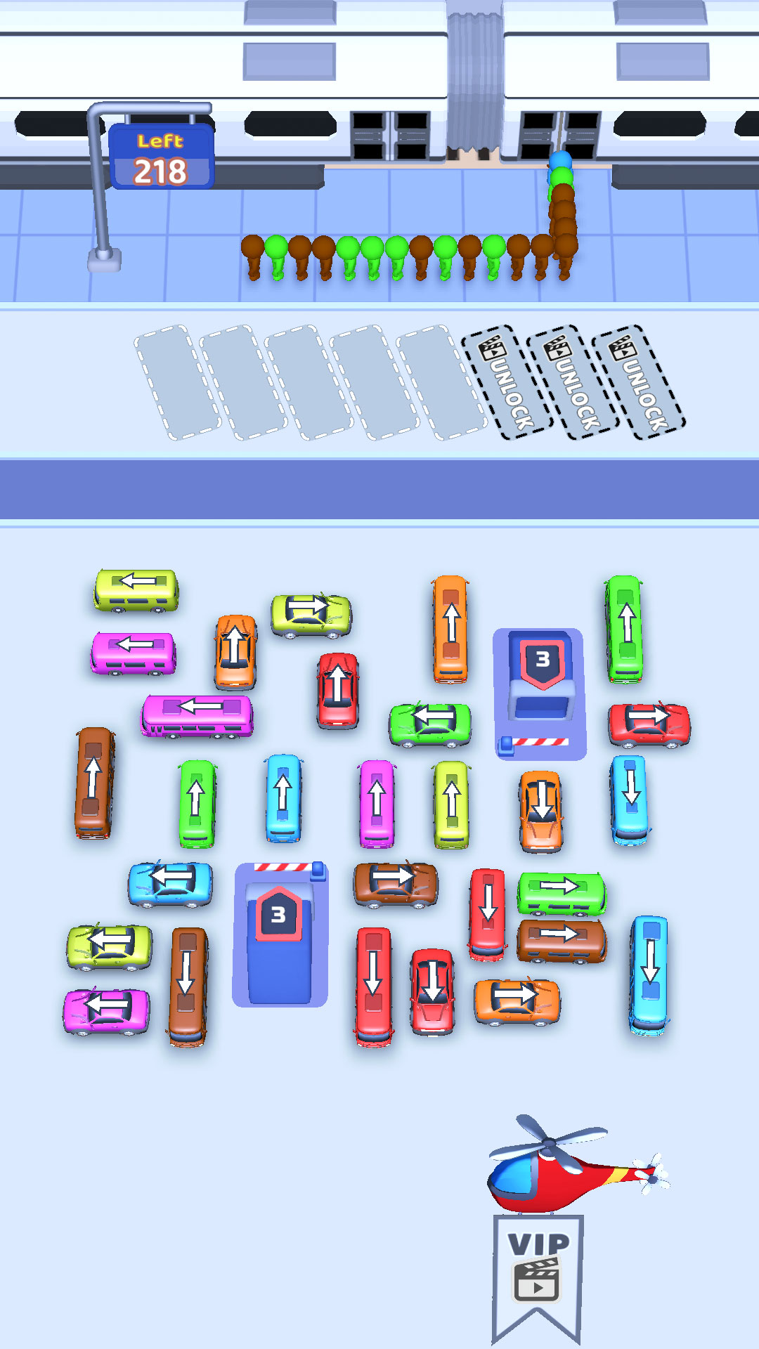 Bus Go: Car Parking Jam. A fun Bus Sorting Game. Solve tricky Bus Sort ...