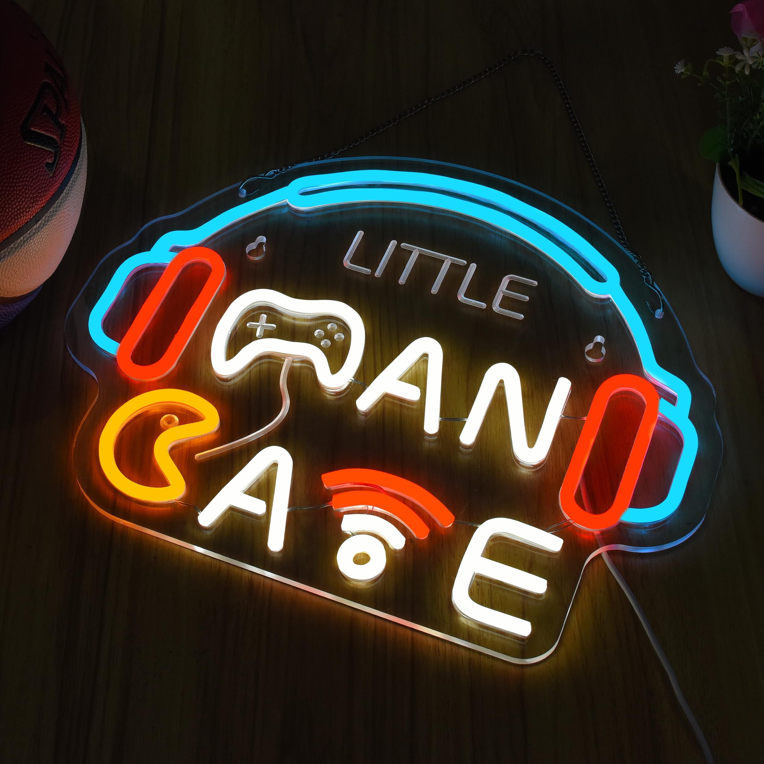 Amazon.com : Nesighon Little Man Cave Neon Sign for Boys Room Decor ...