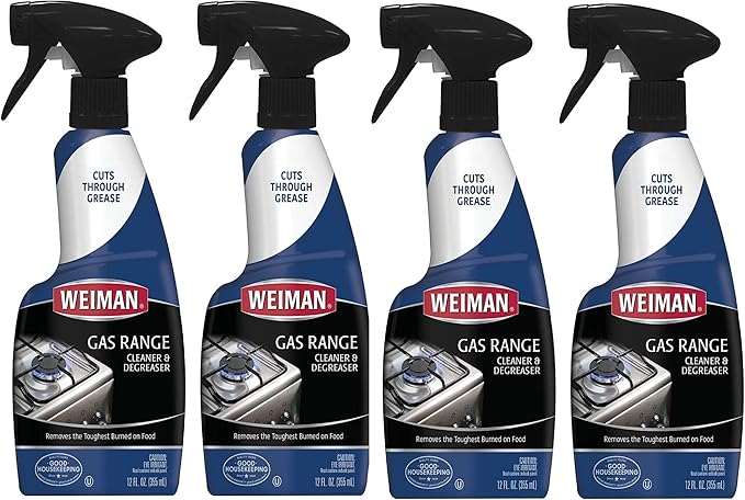 Amazon.com: Weiman Gas Range Cleaner & Degreaser - Penetrate and Loosen ...