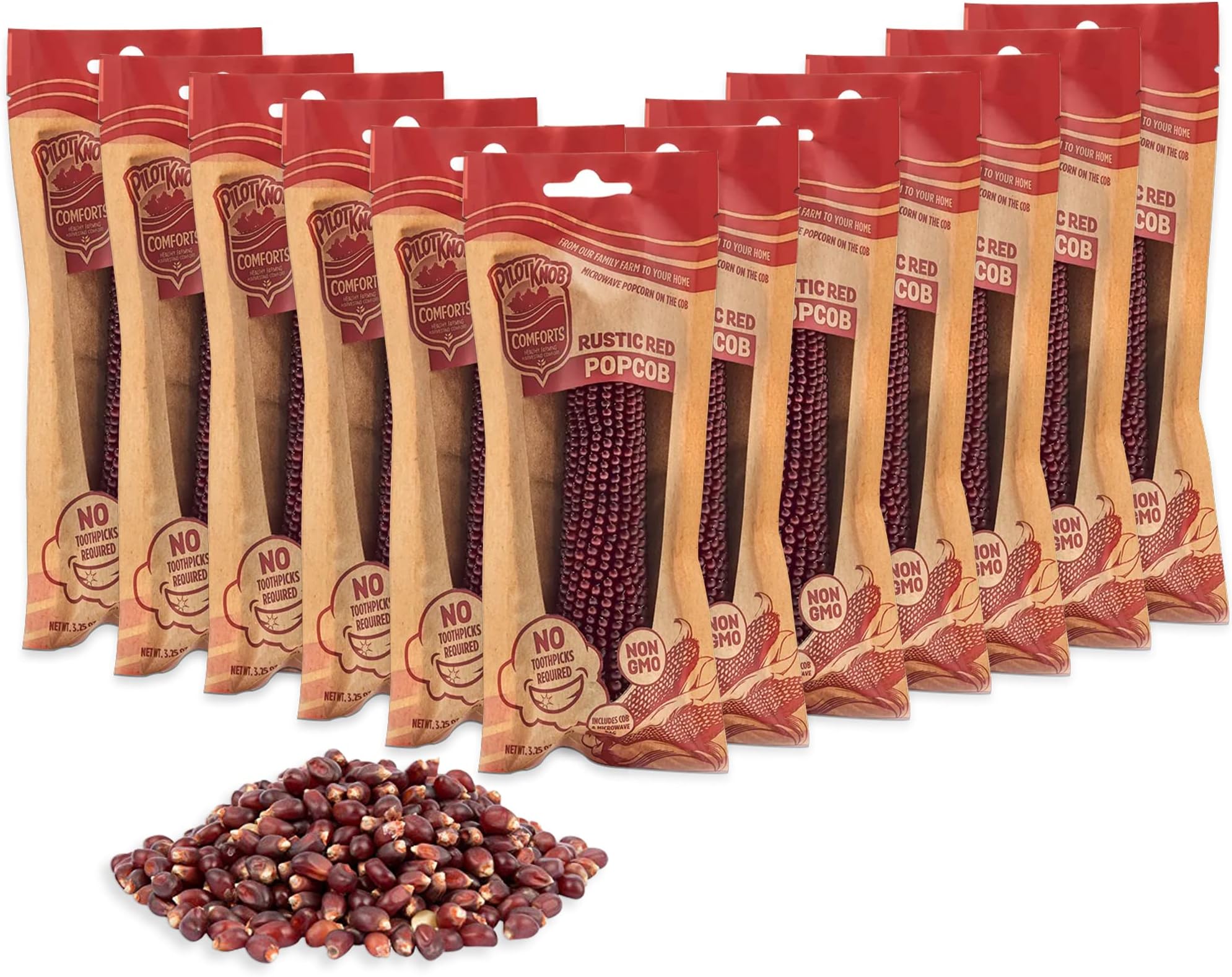 Amazon.com: Pilot Knob Microwaveable Popcob Kits, Set of 12