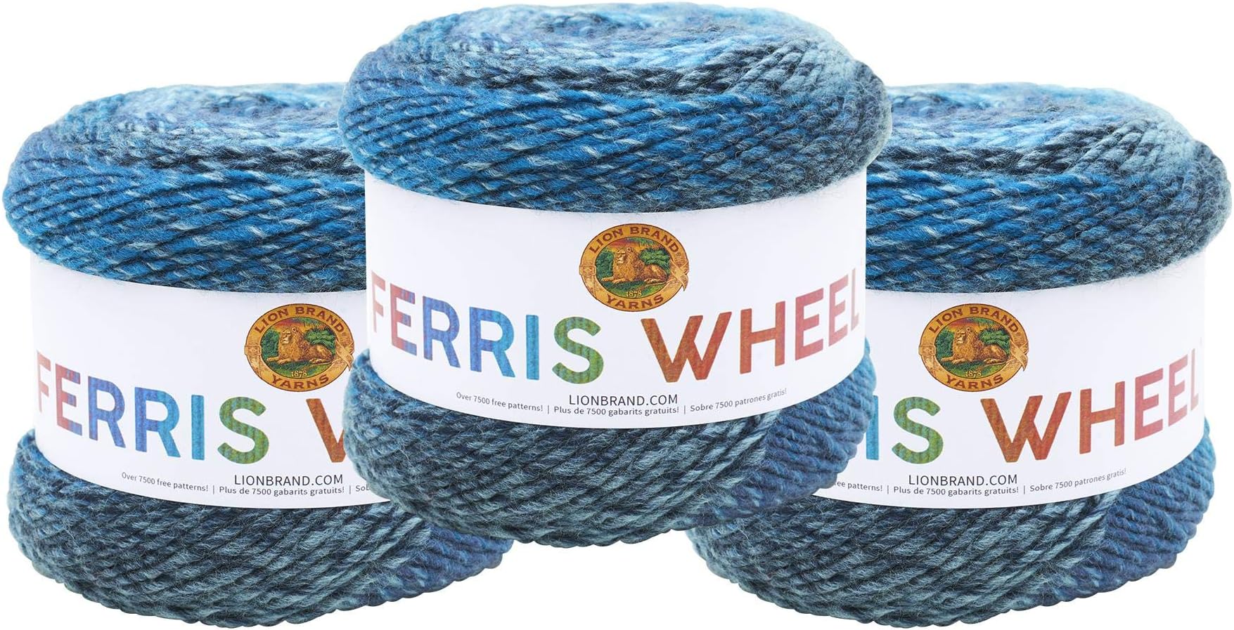 Amazon.com: Lion Brand Yarn - Ferris Wheel - 6 Pack with Pattern ...