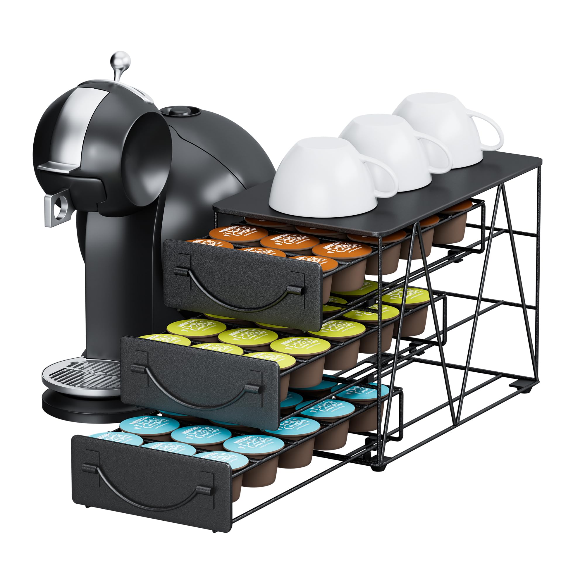 Coffee Pod Storge for Dolce Gusto, 3 Tier Coffee Pods Holder with ...