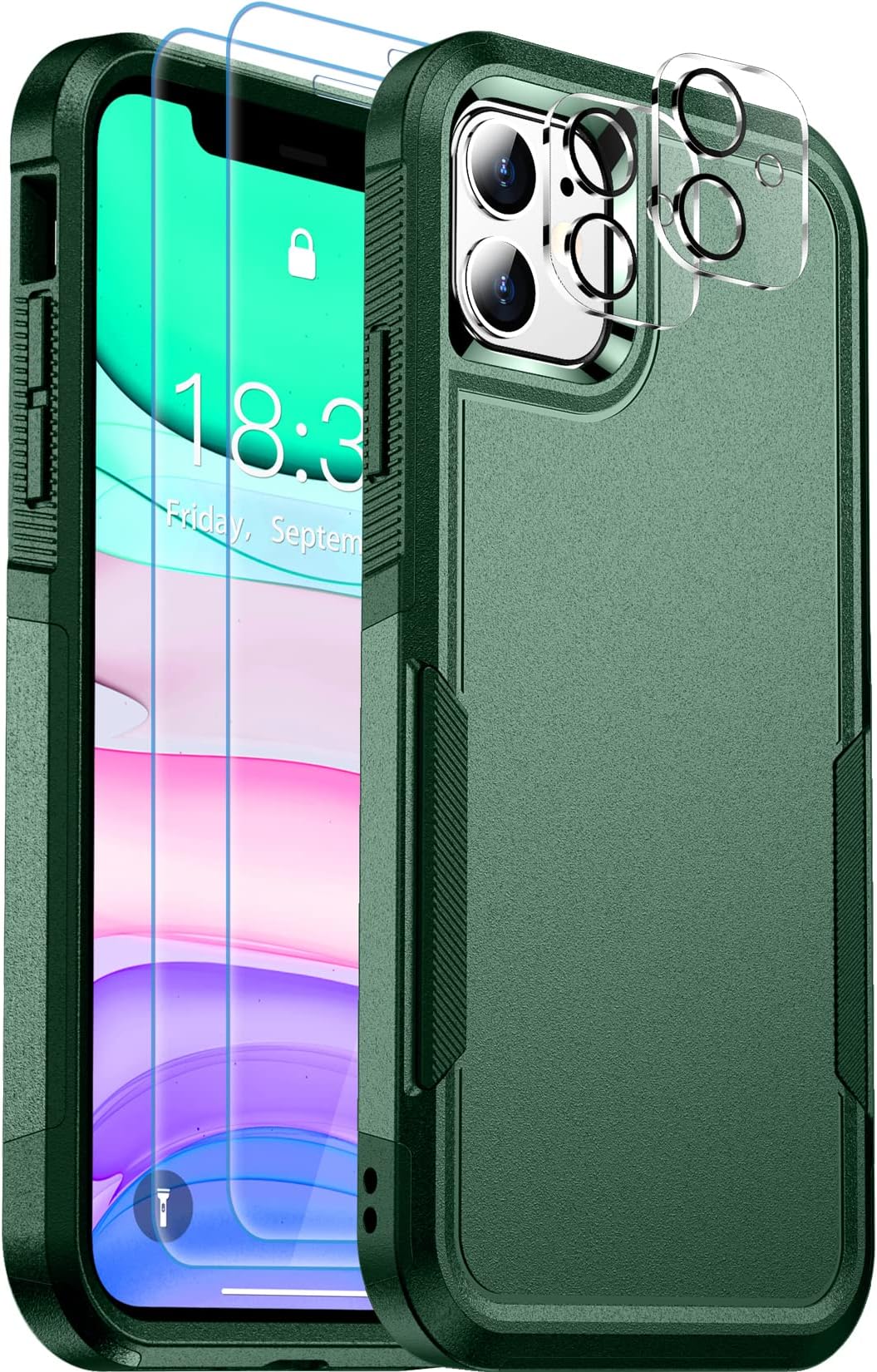 Amazon.com: SPIDERCASE Shockproof for iPhone 11 Case,[10 FT Military ...