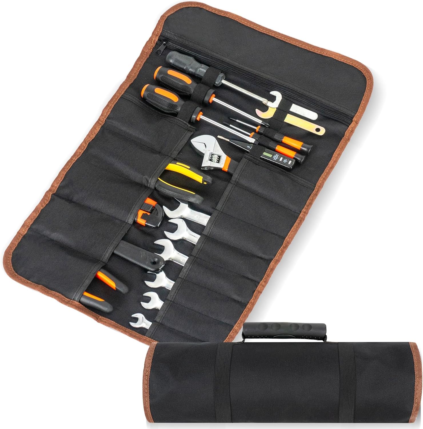 Amazon.com: Roll-Up Motorcycle Tool Bag - Multi-Pocket Organizer Pouch ...