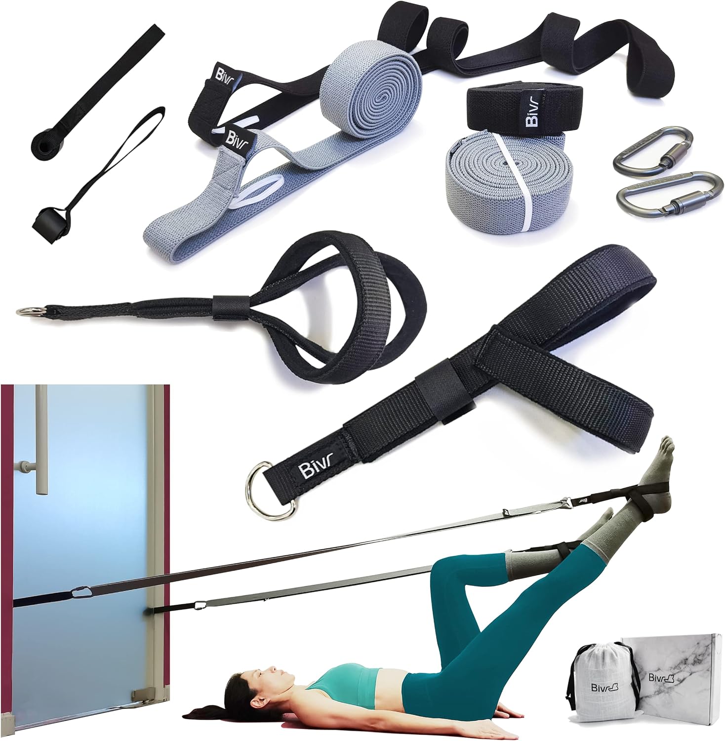 BIVR Portable Pilates Home Kit - Home Workout Equipment with Designed ...
