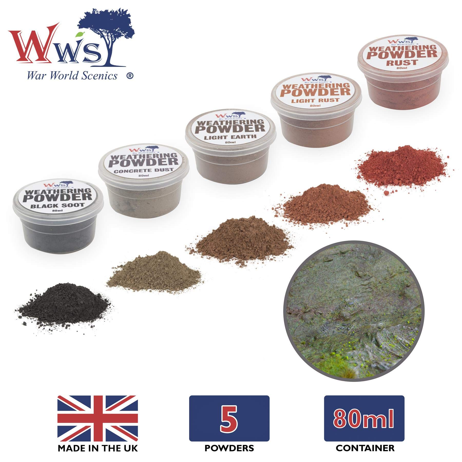 Buy War World Scenics Model Weathering Powders 80ml Tub (Choose Effect ...