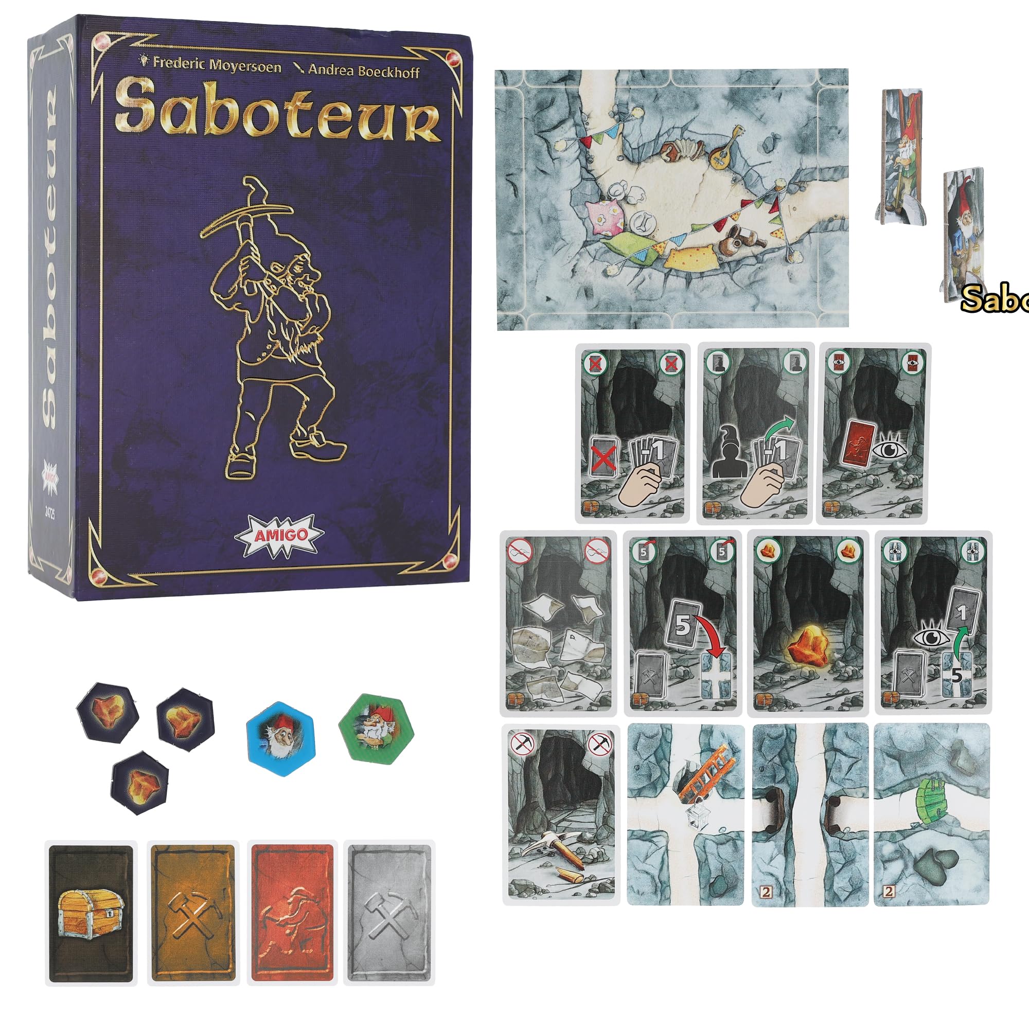 Amazon.com: AMIGO Games Saboteur 20th Anniversary Edition – Includes ...