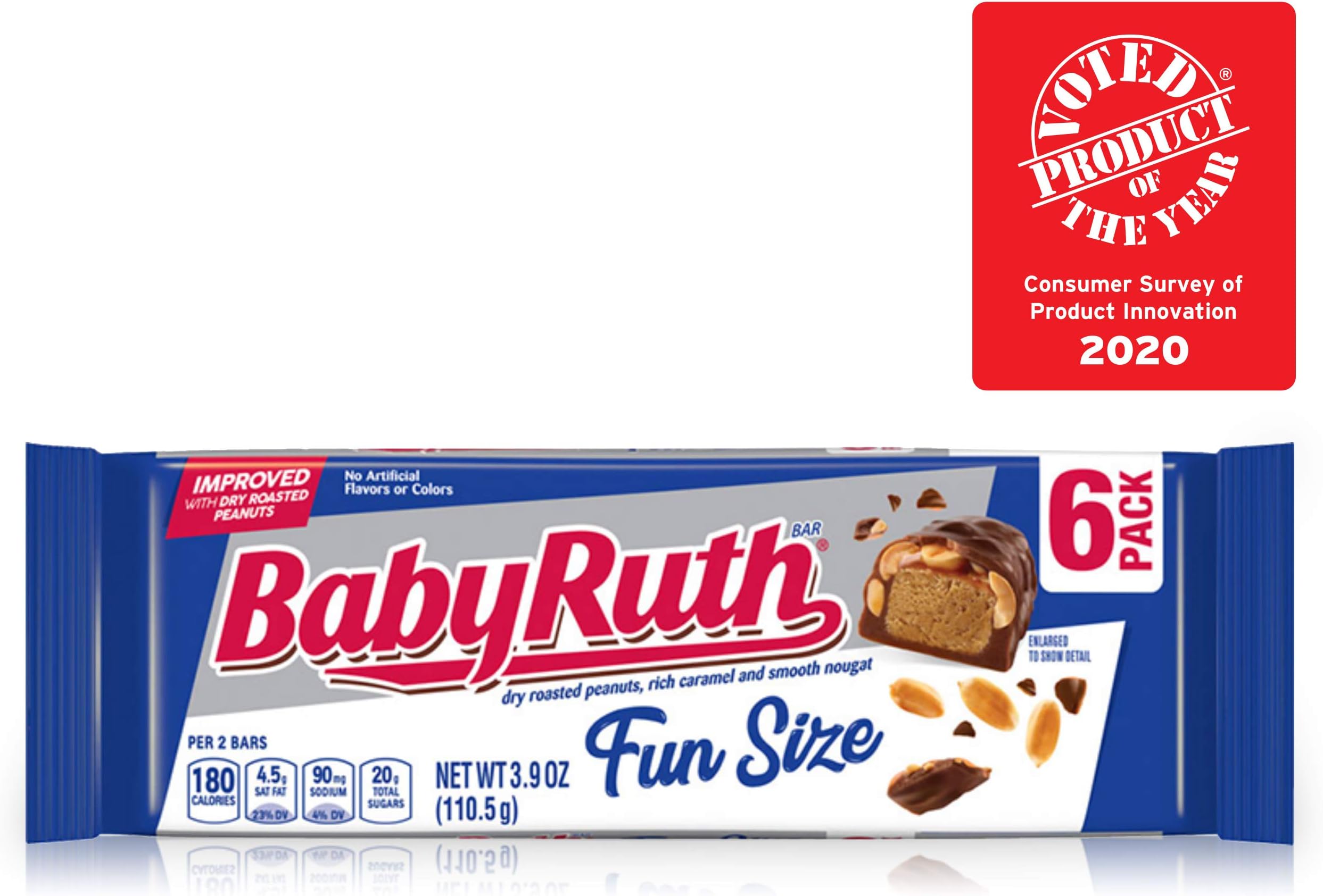 Amazon.com : Baby Ruth Chocolate Bars, Fun Size, 11.5 oz : Packaged ...