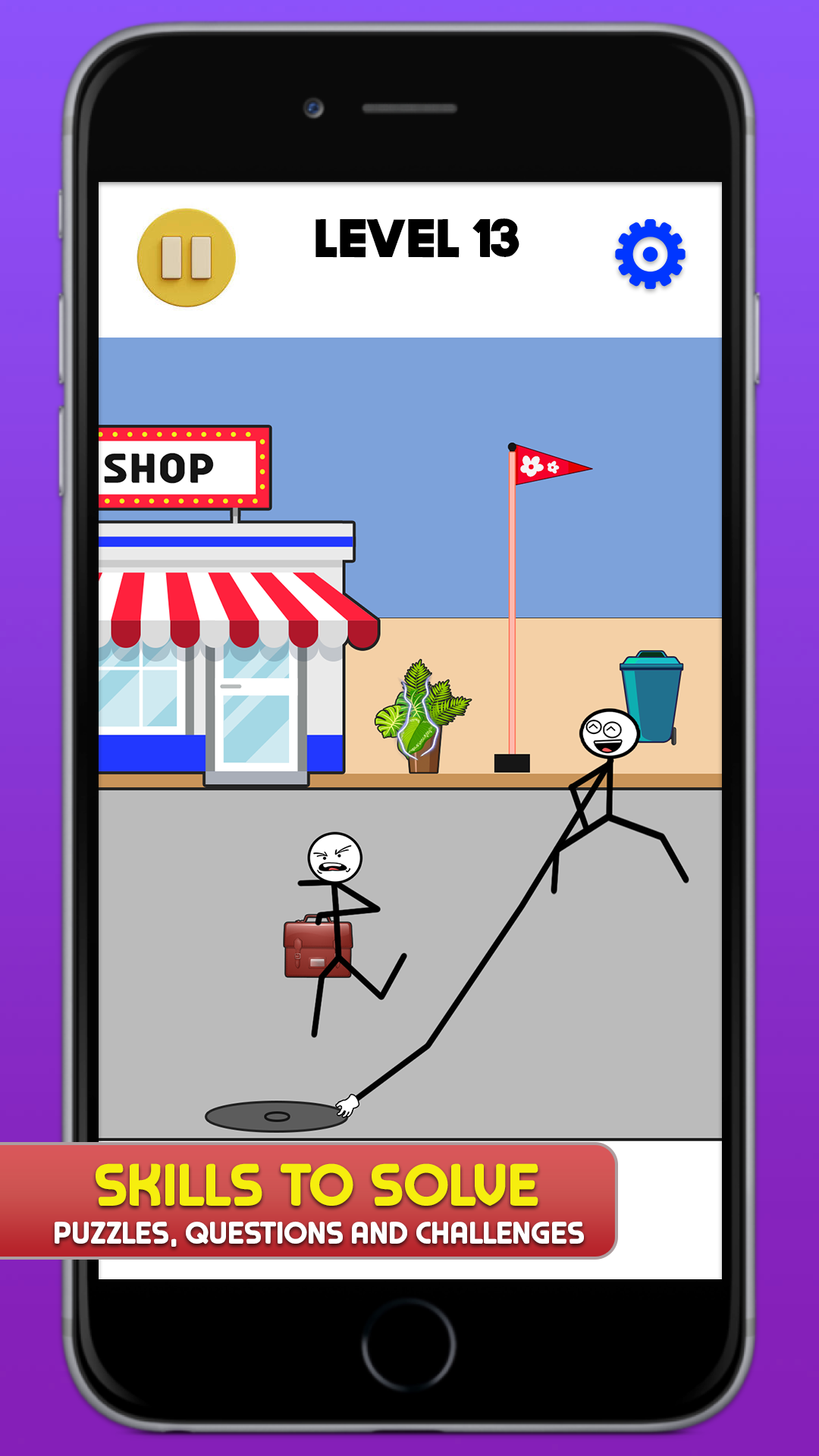 Stickman Thief Escape Brain Test and Puzzle Game: Master and Expert ...