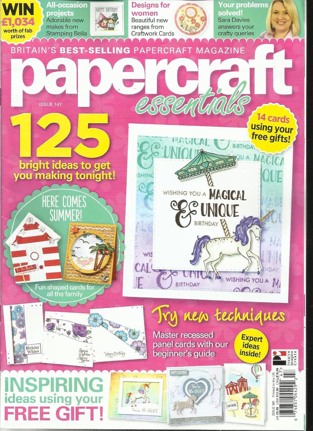 Amazon.com: PAPERCRAFT ESSENTIALS MAGAZINE, 2017 ISSUE,147 (SORRY FREE ...