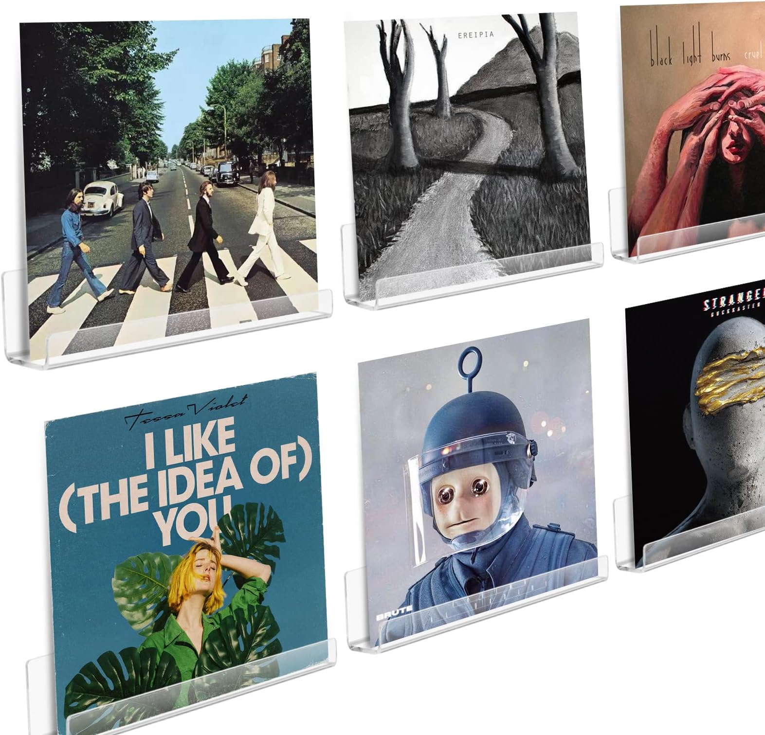 8 Cadres vinyles : 8 Supports muraux pour Albums vinyles 33 Tours / 12 ...