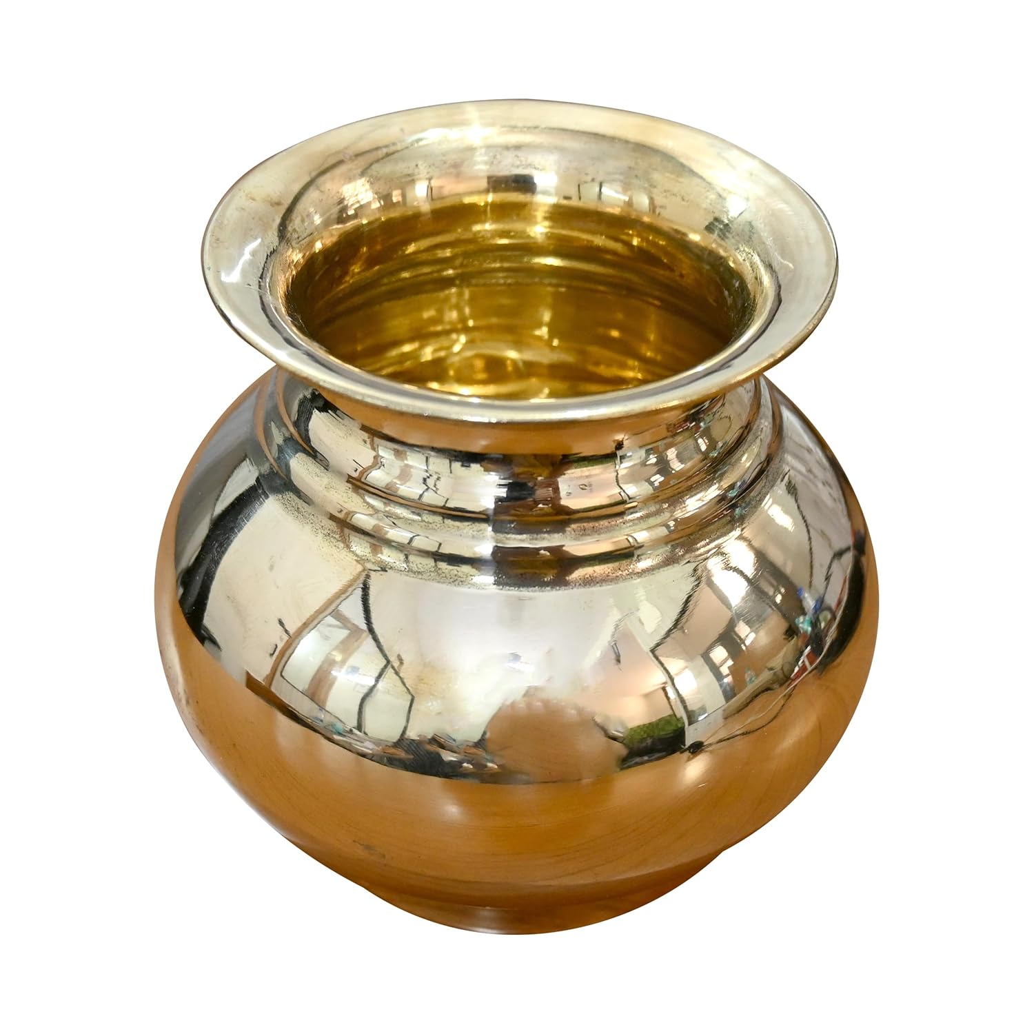 Adoko 100% Pure Brass Lota for Puja & Temple Use | Handcrafted Peetal ...
