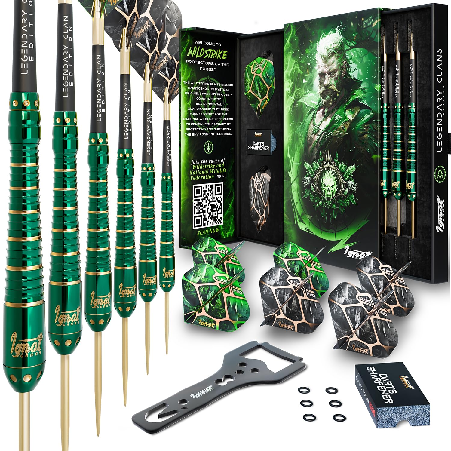 IgnatGames Darts Metal Tip Set - Professional 27g Brass Barrels, Steel ...