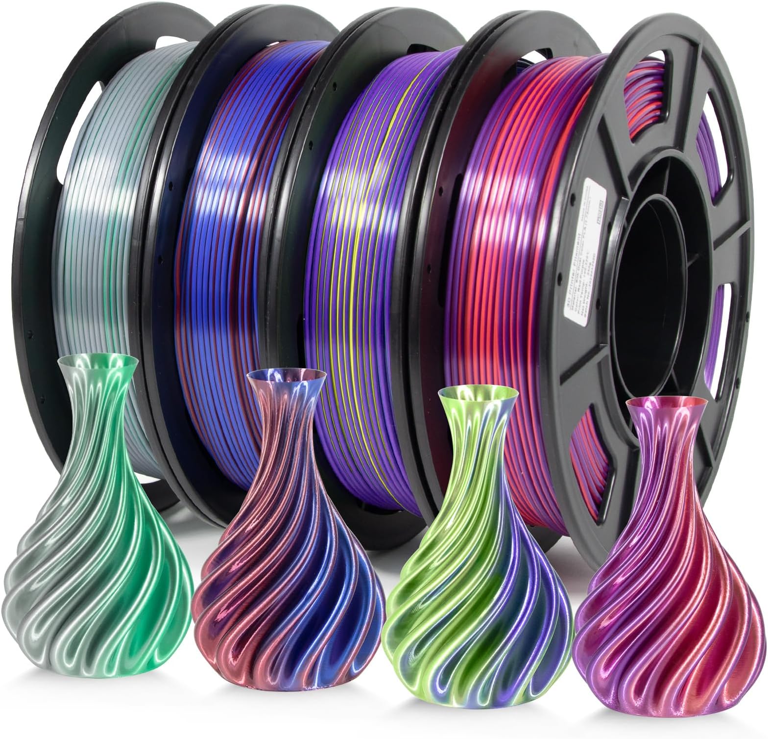 IEMAI PLA Filament 1.75mm, Double Couleur PLA 1.75 Filament Imprimante ...