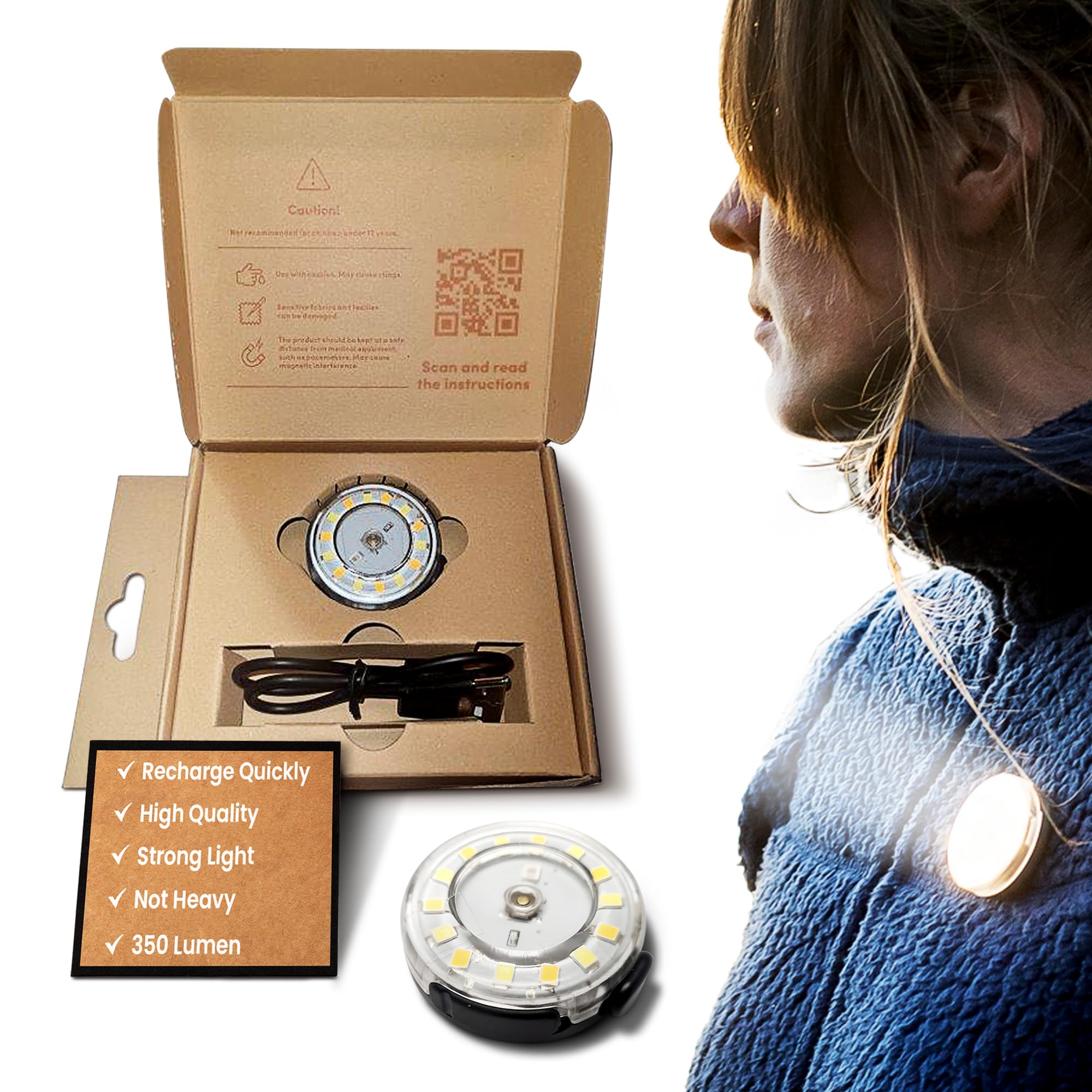 GELALIGHT EDC Flashlight–350 Lumens, Waterproof, Charge Quickly Small ...