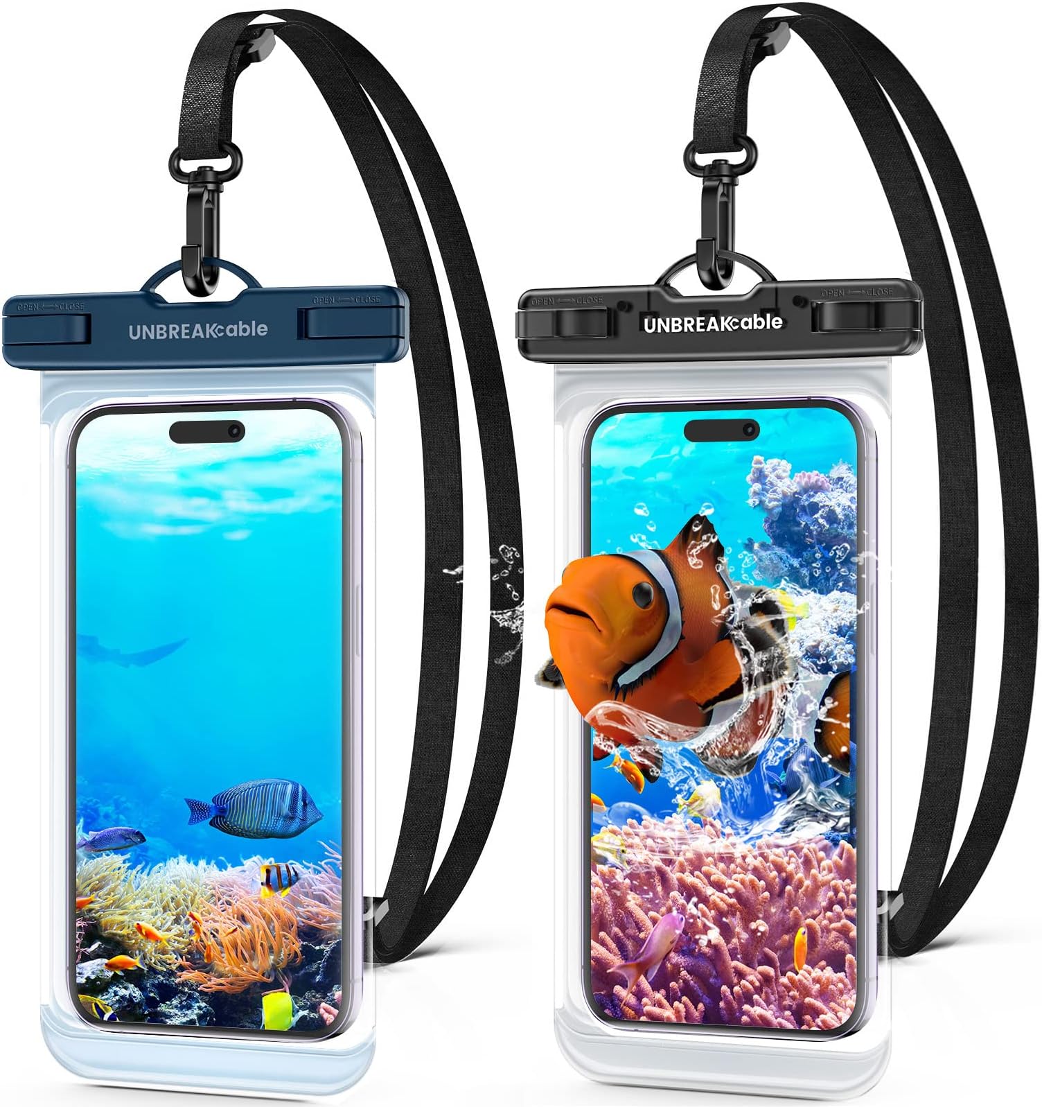 Amazon.com: UNBREAKcable Waterproof Phone Pouch-2 Pack IPX8 Waterproof ...