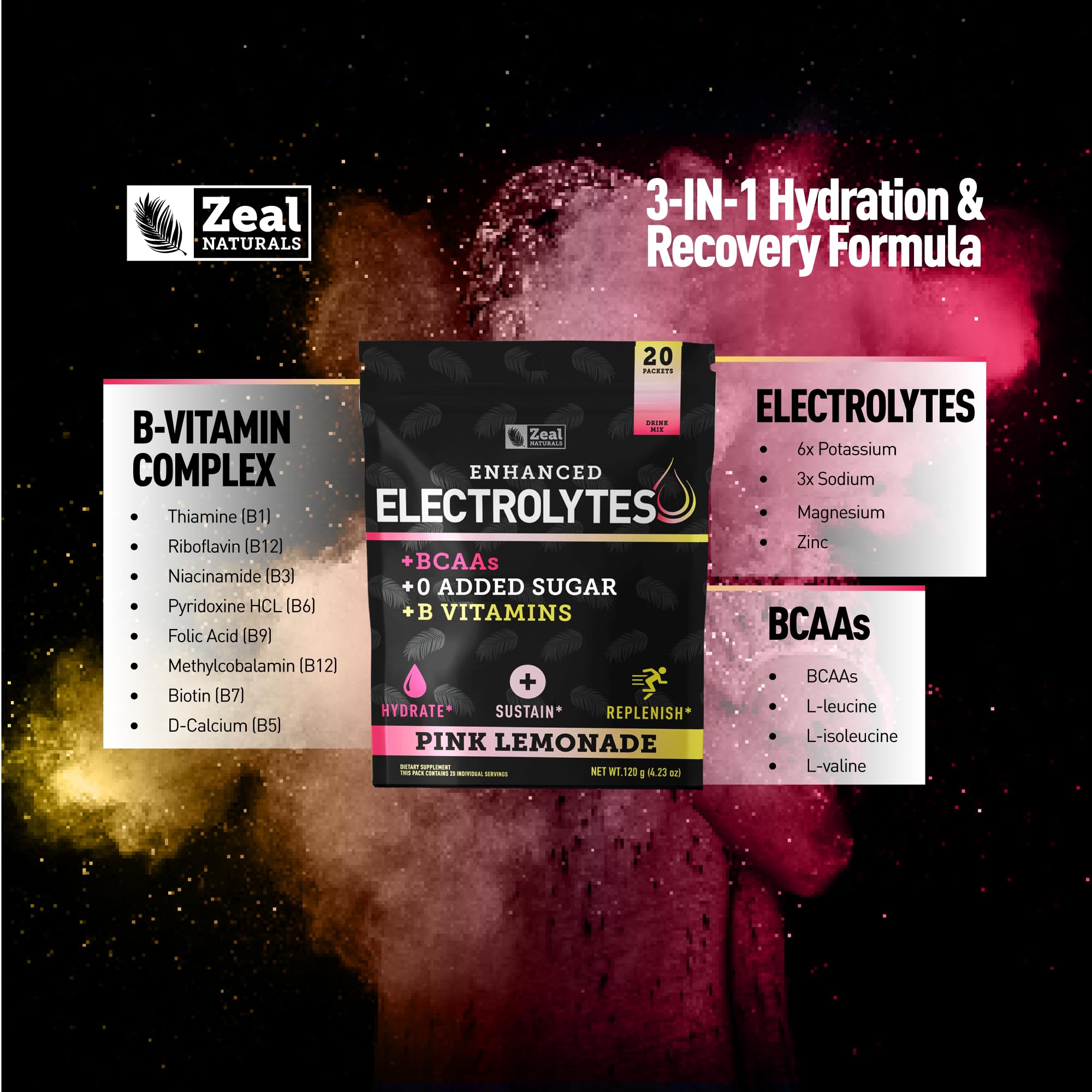 Snapklik.com : Zeal Naturals Enhanced Electrolyte Powder Stick Packs