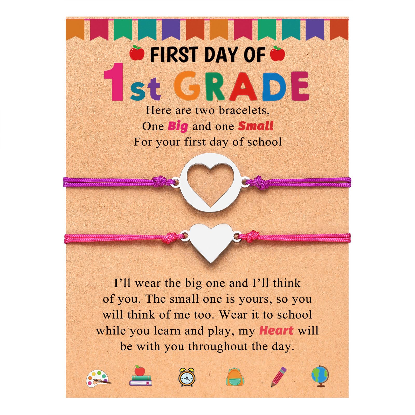 Snapklik.com : First Day Of School Bracelet, Mommy And Me Bracelets ...