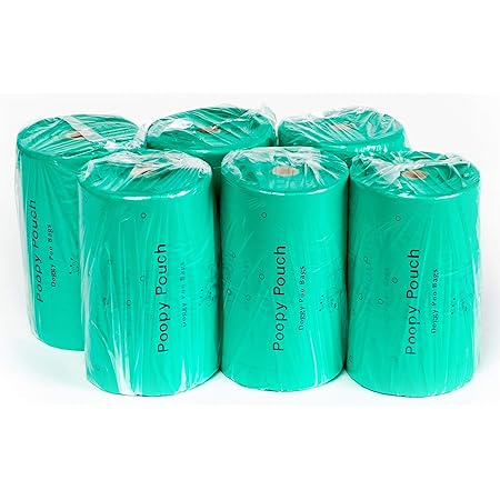Amazon.com : POOPY POUCH Tie-Handle Pet Waste Bags, Lemon Scented, 400 ...