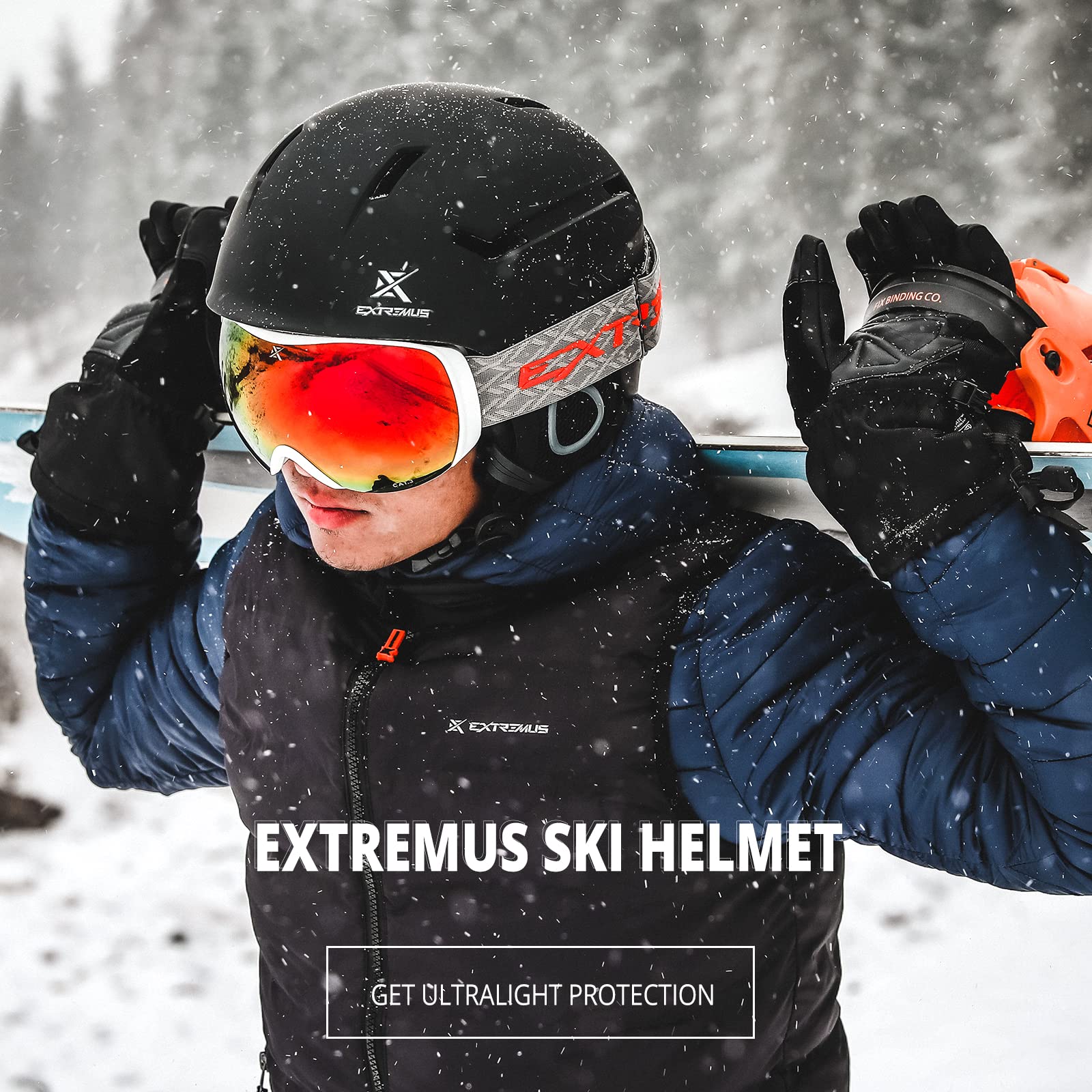 Snapklik.com : Extremus Snow Bound Ski Helmet - Impact Resistance ...