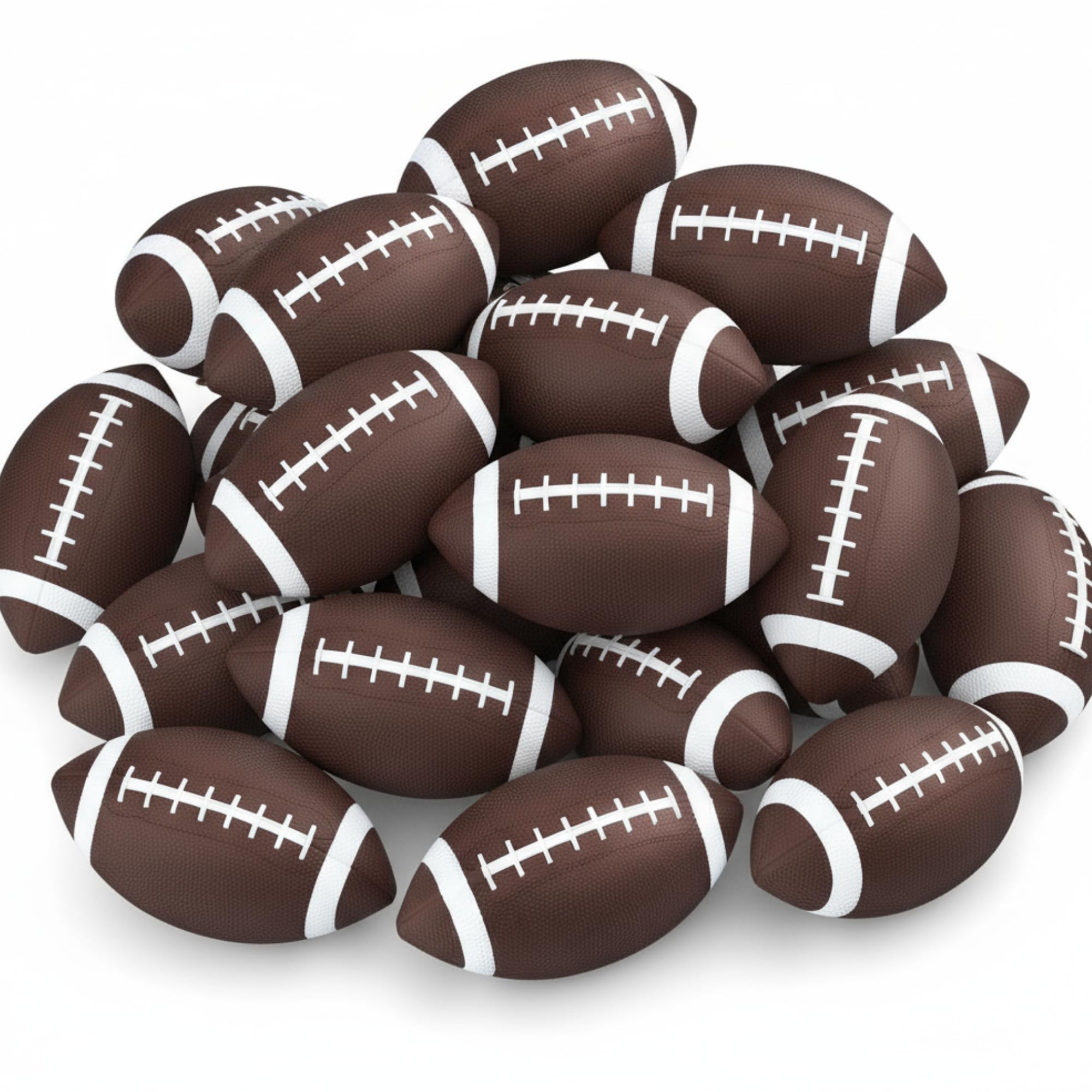 Snapklik.com : Jerify 20 Pack 9 Inch Rubber Footballs Inflatable ...