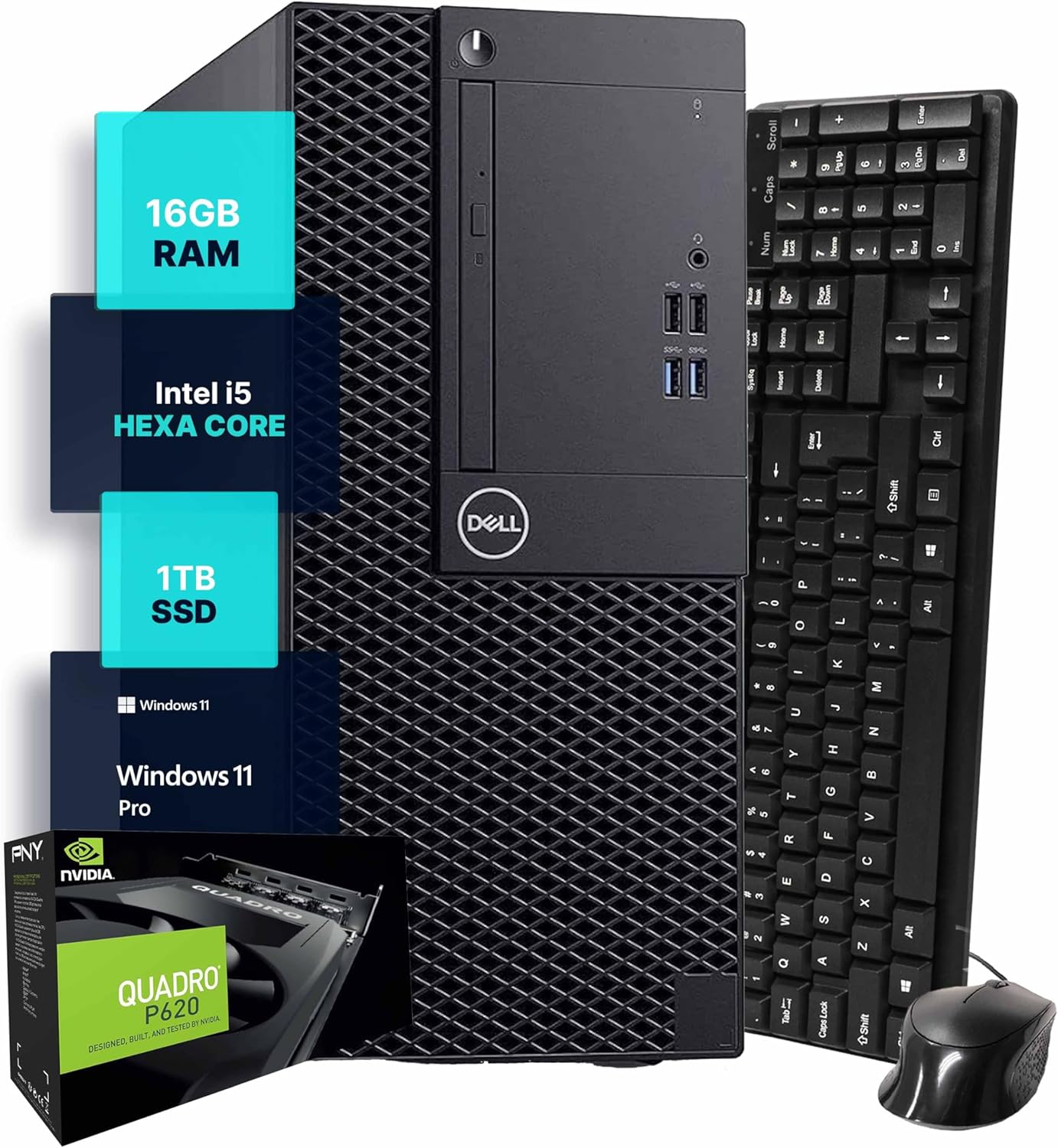 Amazon.com: Dell OptiPlex 3060 Tower PC | Intel Core i5-8500 | 16GB RAM ...