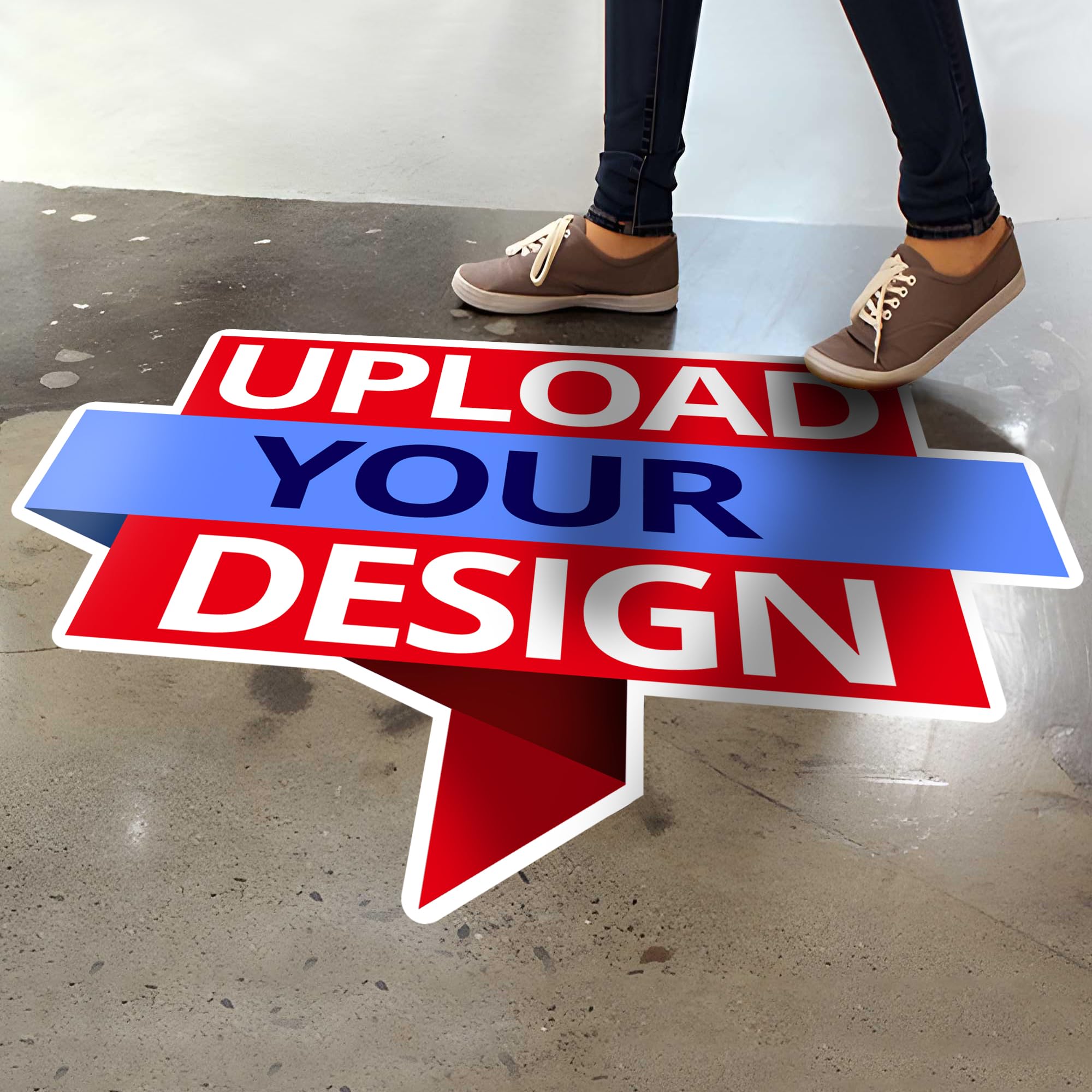 Amazon.com: Anley Custom Floor Decal - Waterproof, Slip-Resistant ...