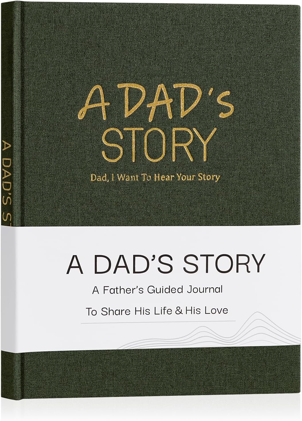 Artmag Dad's Life Story Journal Family Keepsake Book Linen Hardcover ...