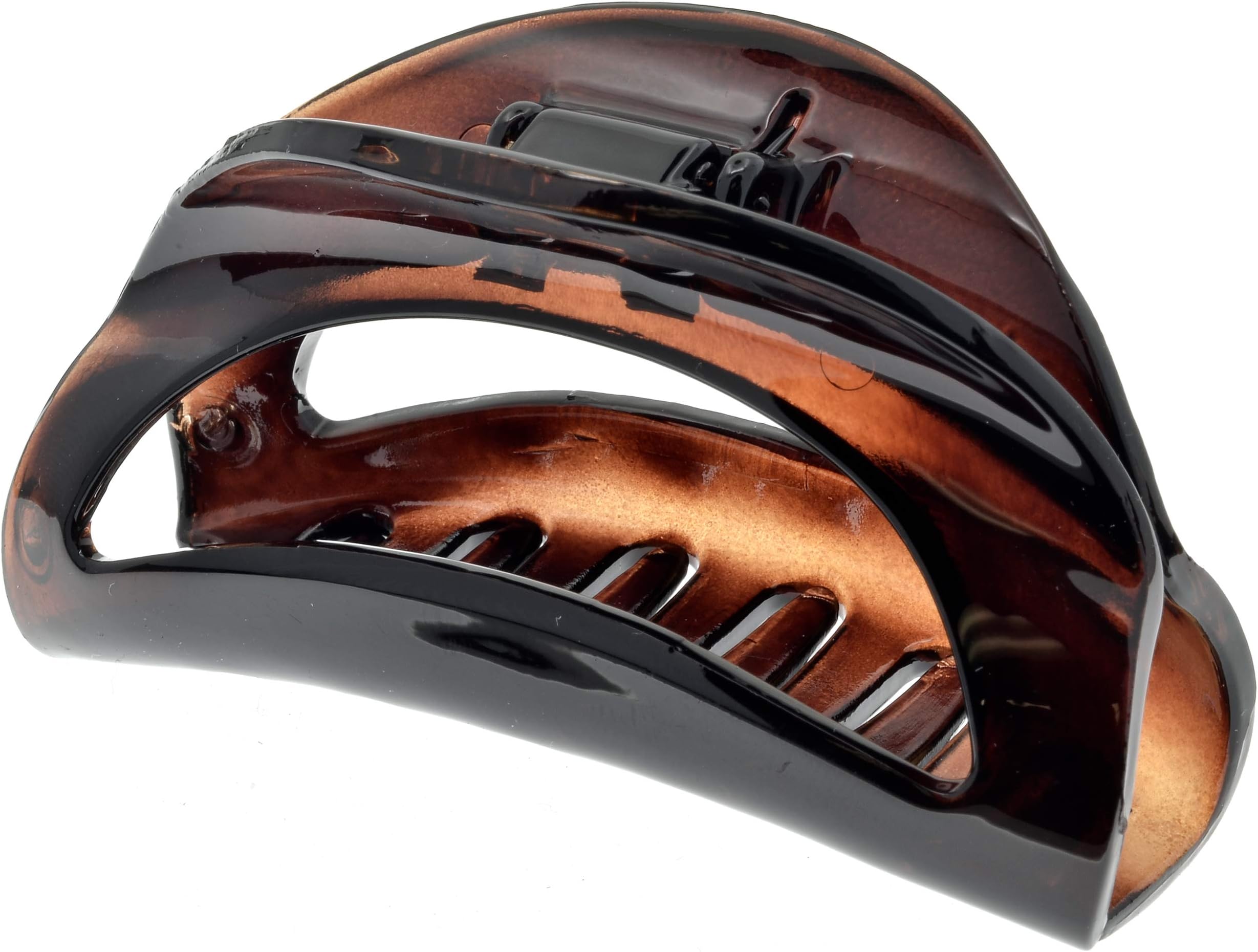 Amazon.com : France Luxe Belle Cutout Curve Claw Clip - Tortoise ...