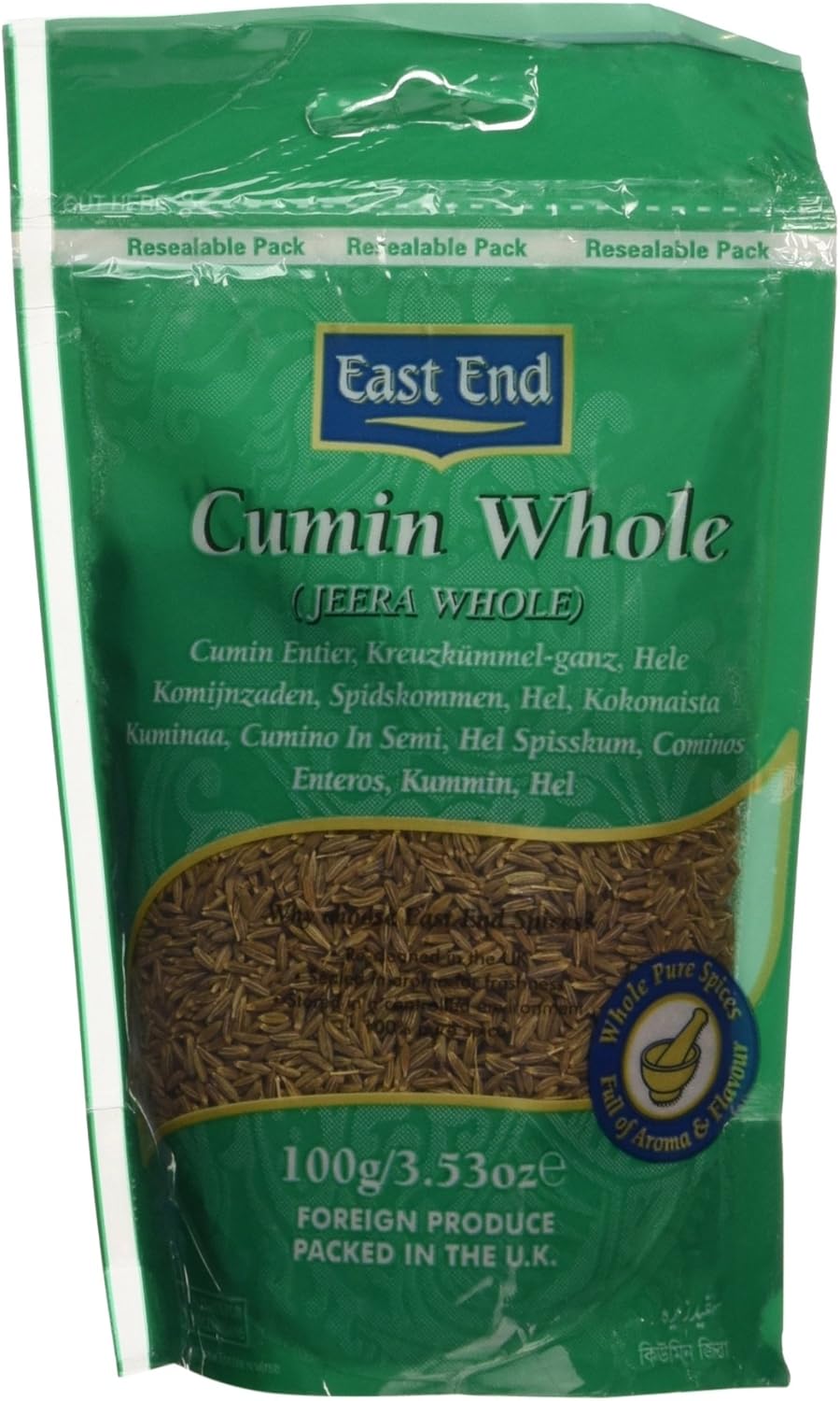 East End Cumin Whole (Jeera), 100g : Amazon.co.uk: Grocery