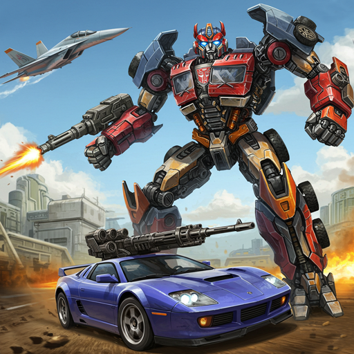 Jet Robot Transform 3D Offline Game - Robot Fighting & War Robot Game ...