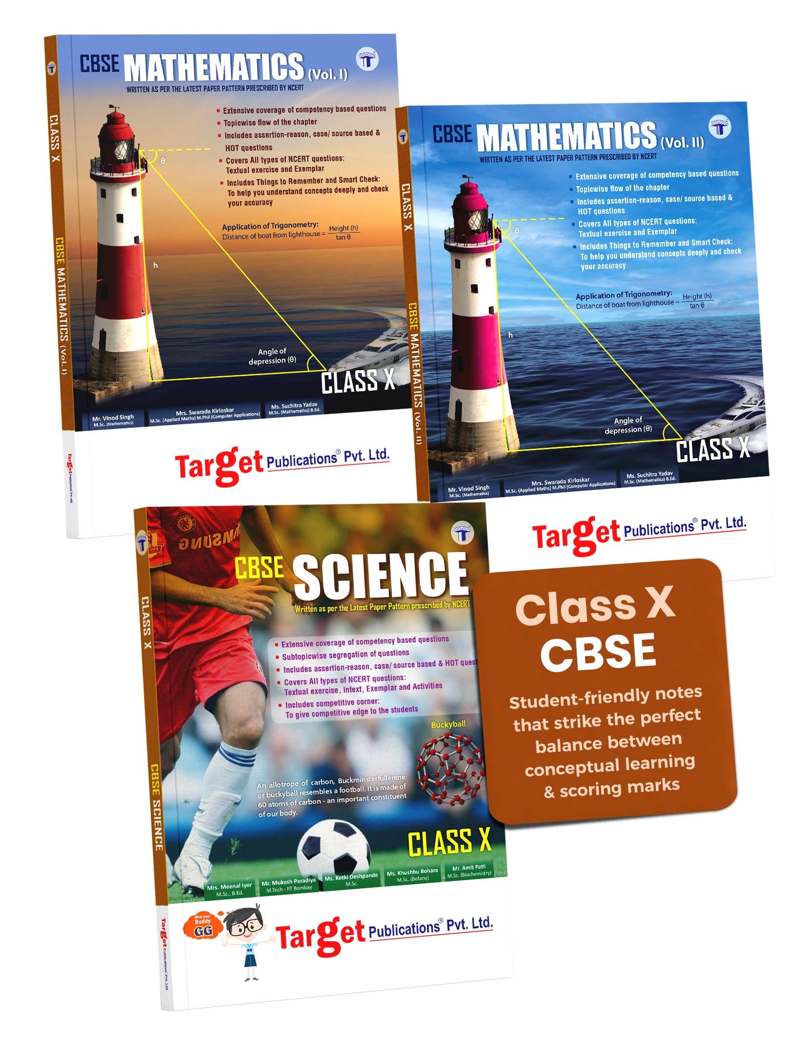 Class 10 CBSE Maths (Vol 1 & 2) & Science Notes | NCERT Exemplar ...