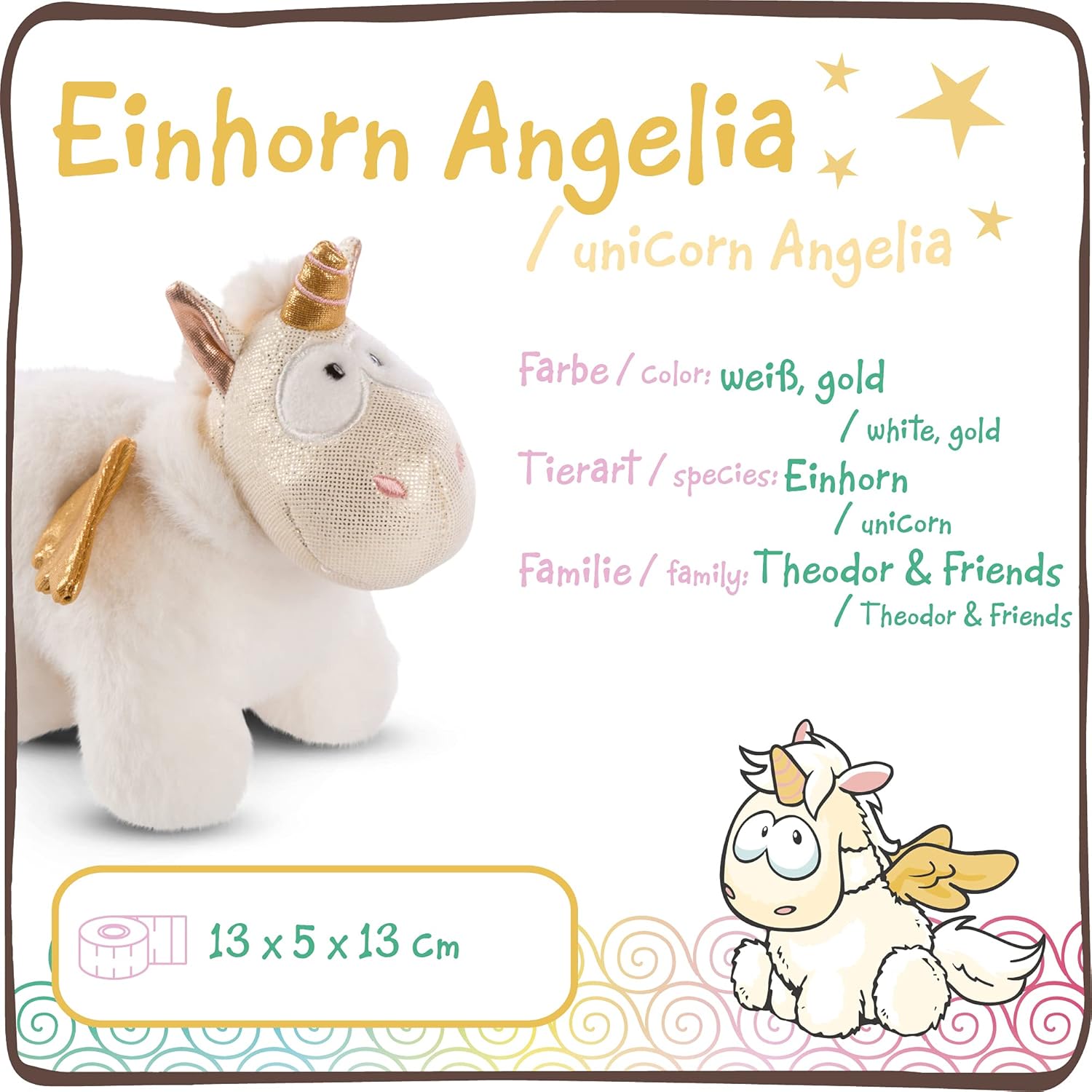 Nici 46372 Angelia The Soft 13cm – Plush Toys for Girls, Boys & Babies ...