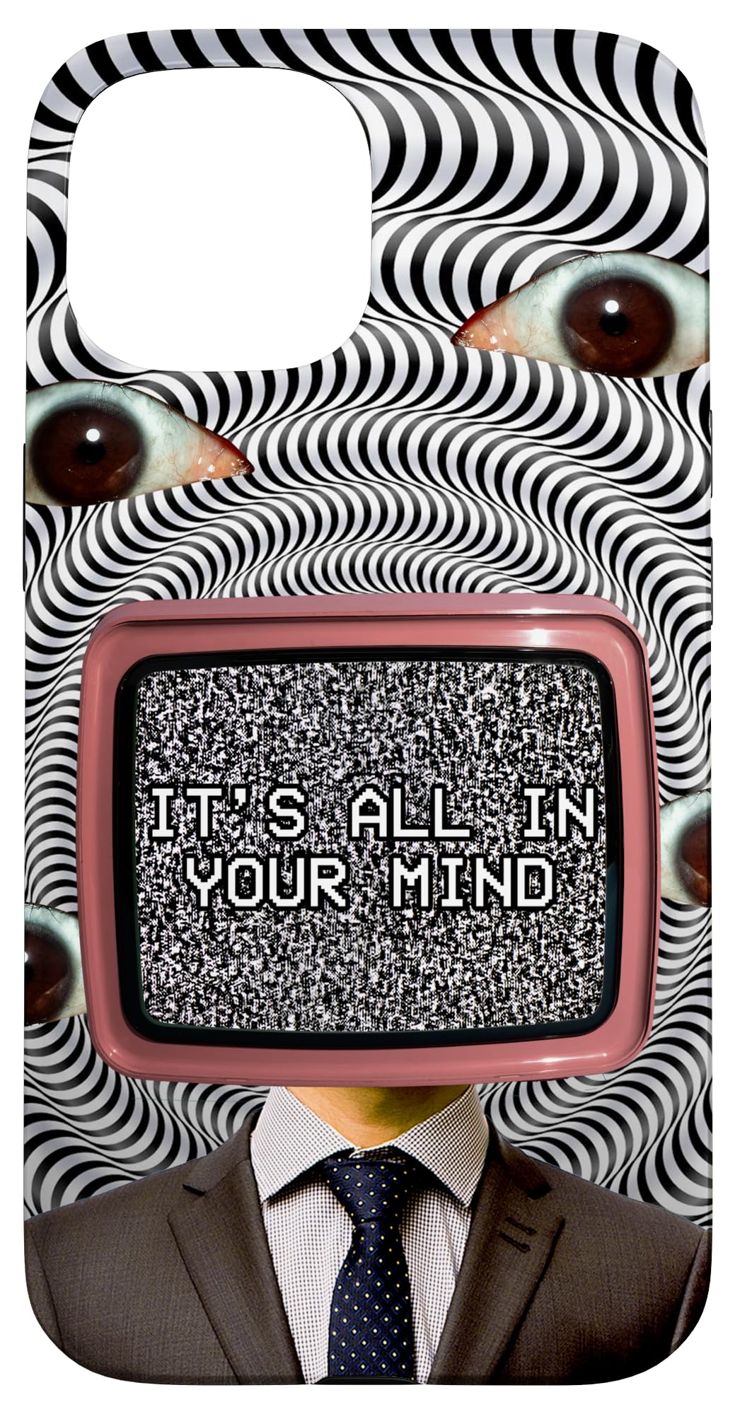 Amazon.com: iPhone 15 Weirdcore Aesthetic Weird Eyes Optical Illusion ...