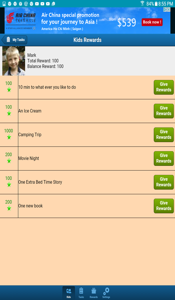 Rewards 4 Kids - App on Amazon Appstore