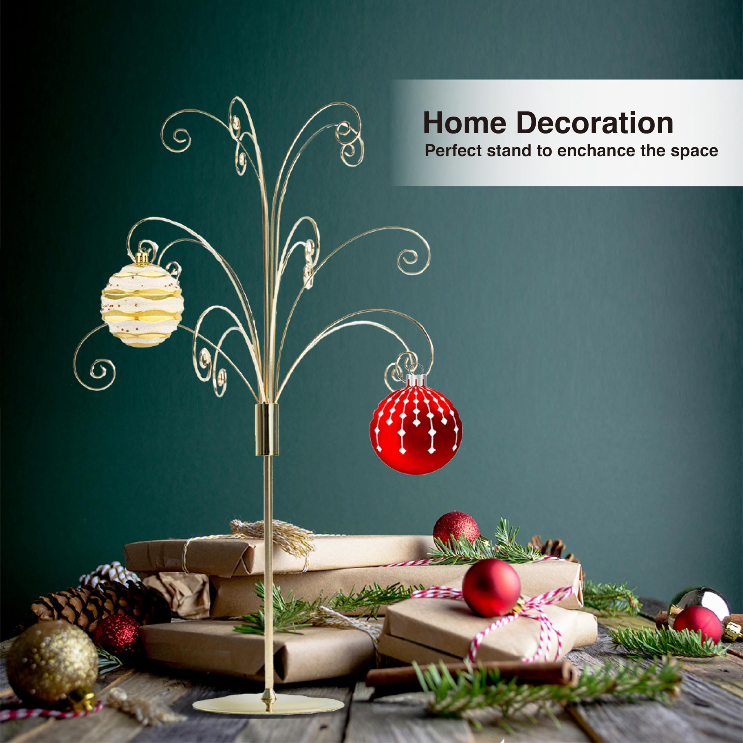 Snapklik.com : Ornament Tree Display Stand Holder Hanger 20 Inch Wire ...