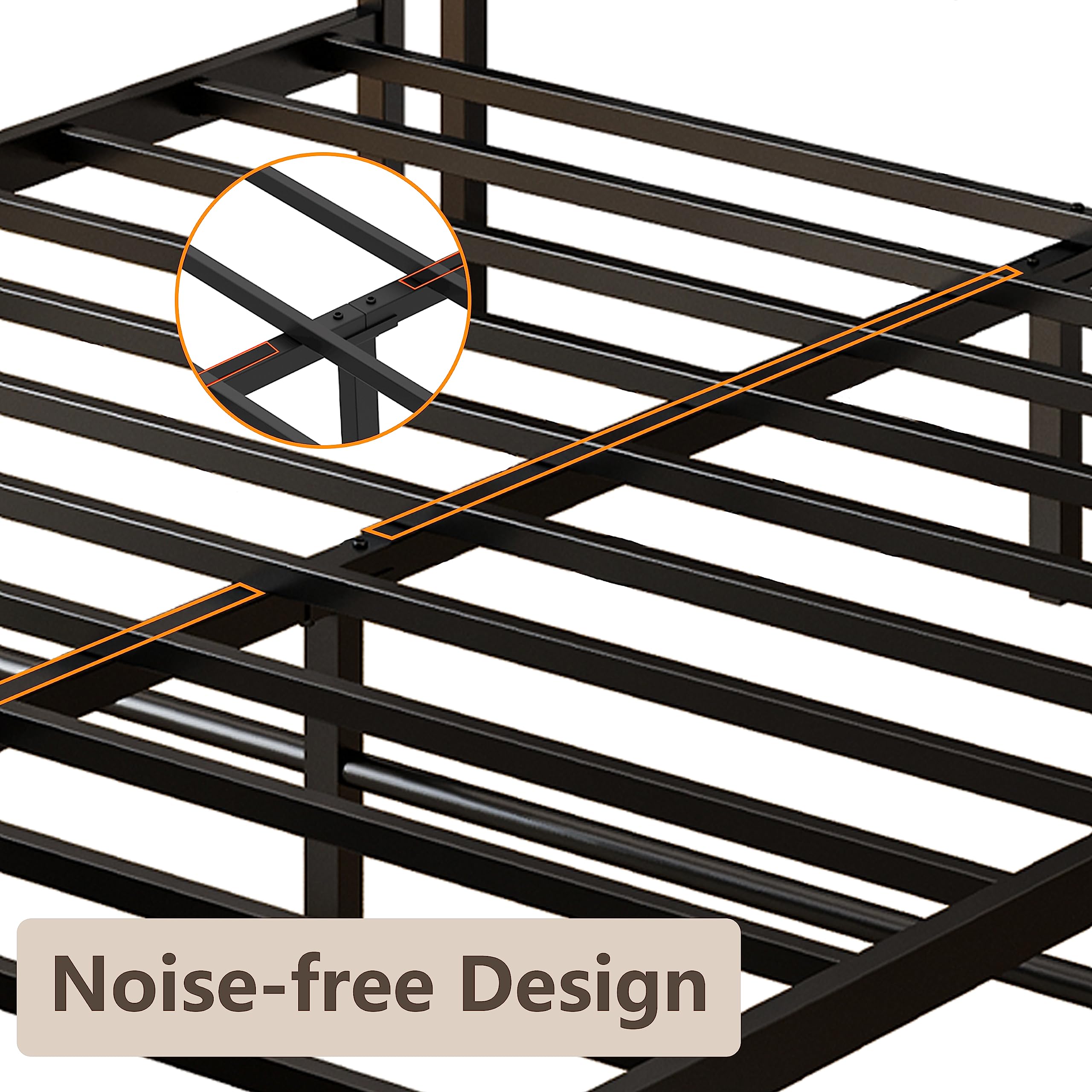 Snapklik.com : IRONCK Queen Bed Frame