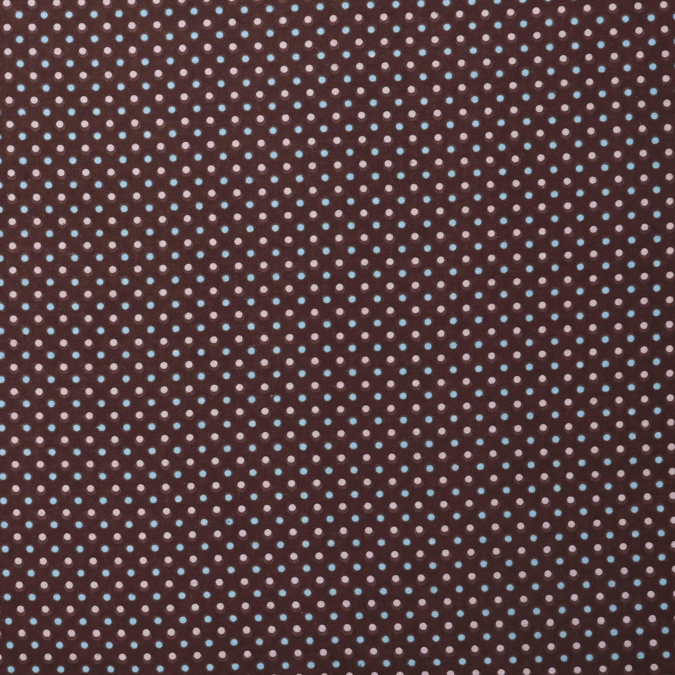 Amazon.com: Mook Fabrics Flannel Snuggy PRT Two Tone Dot, Brown Cut by ...