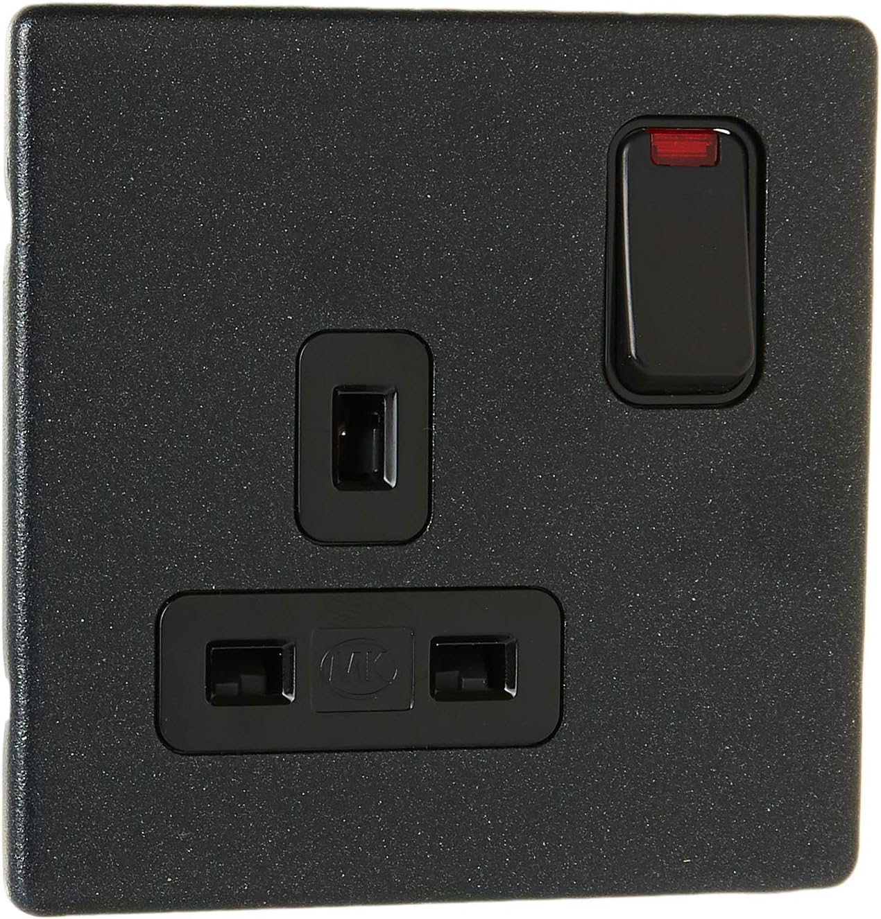 MK Aspect K24657LBKB 13A Single Switch Socket with Double Pole Dual ...