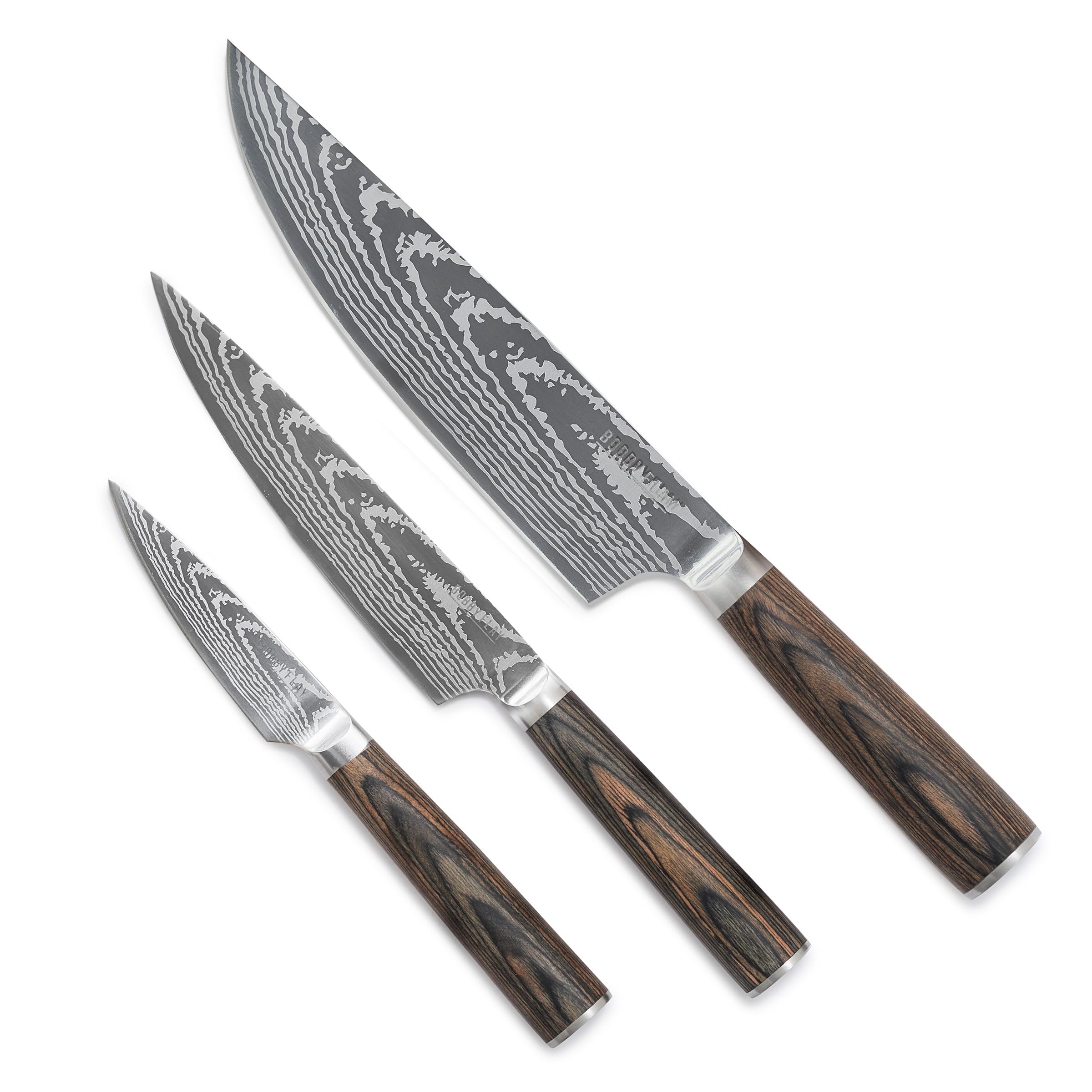 Amazon.com: GreenPan x Bobby Flay 3 Piece Knife Set, Pairing Utility ...