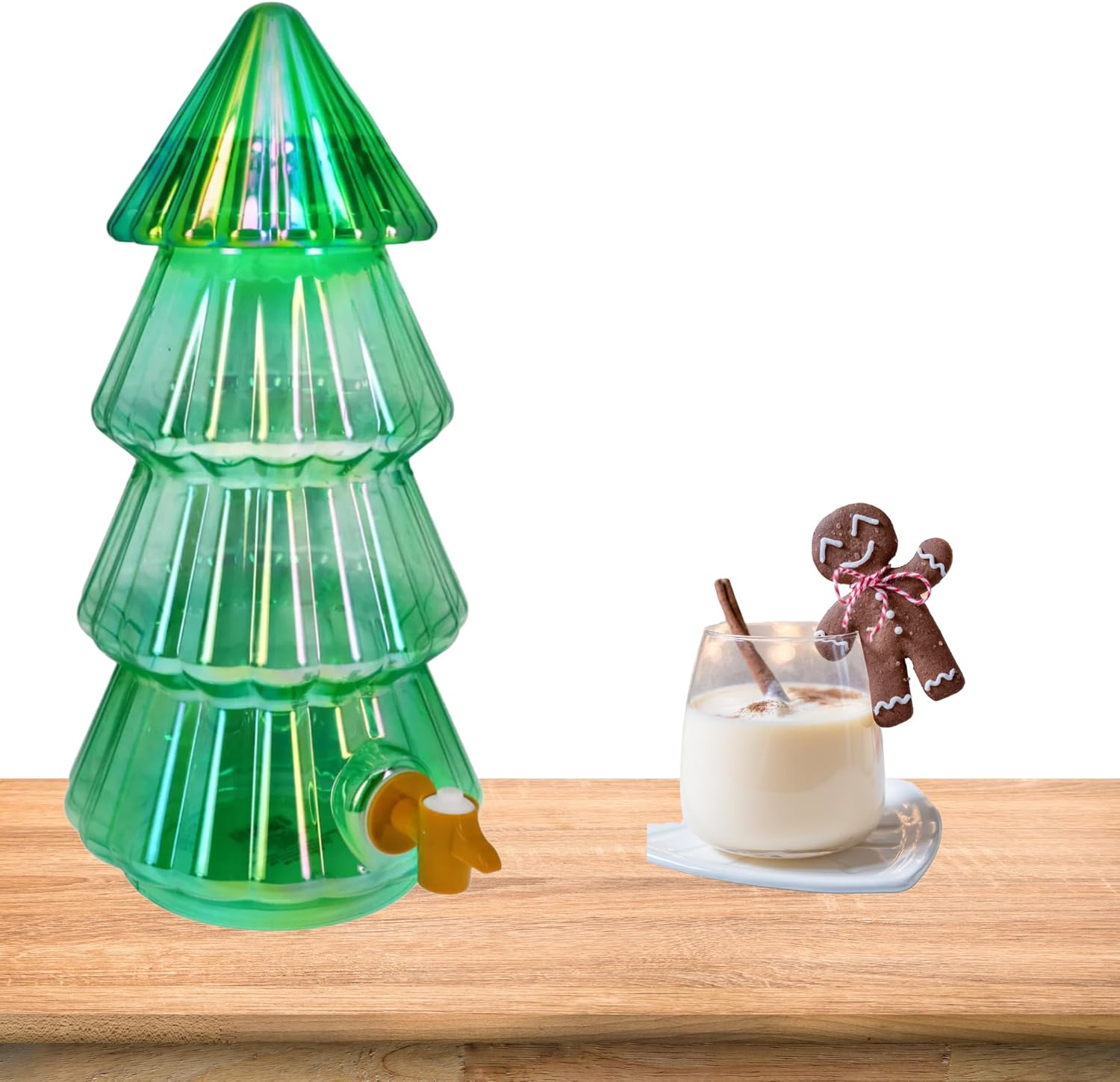 Amazon.com | Festive Christmas Tree-Shaped Drink Dispenser, 3.75-L ...