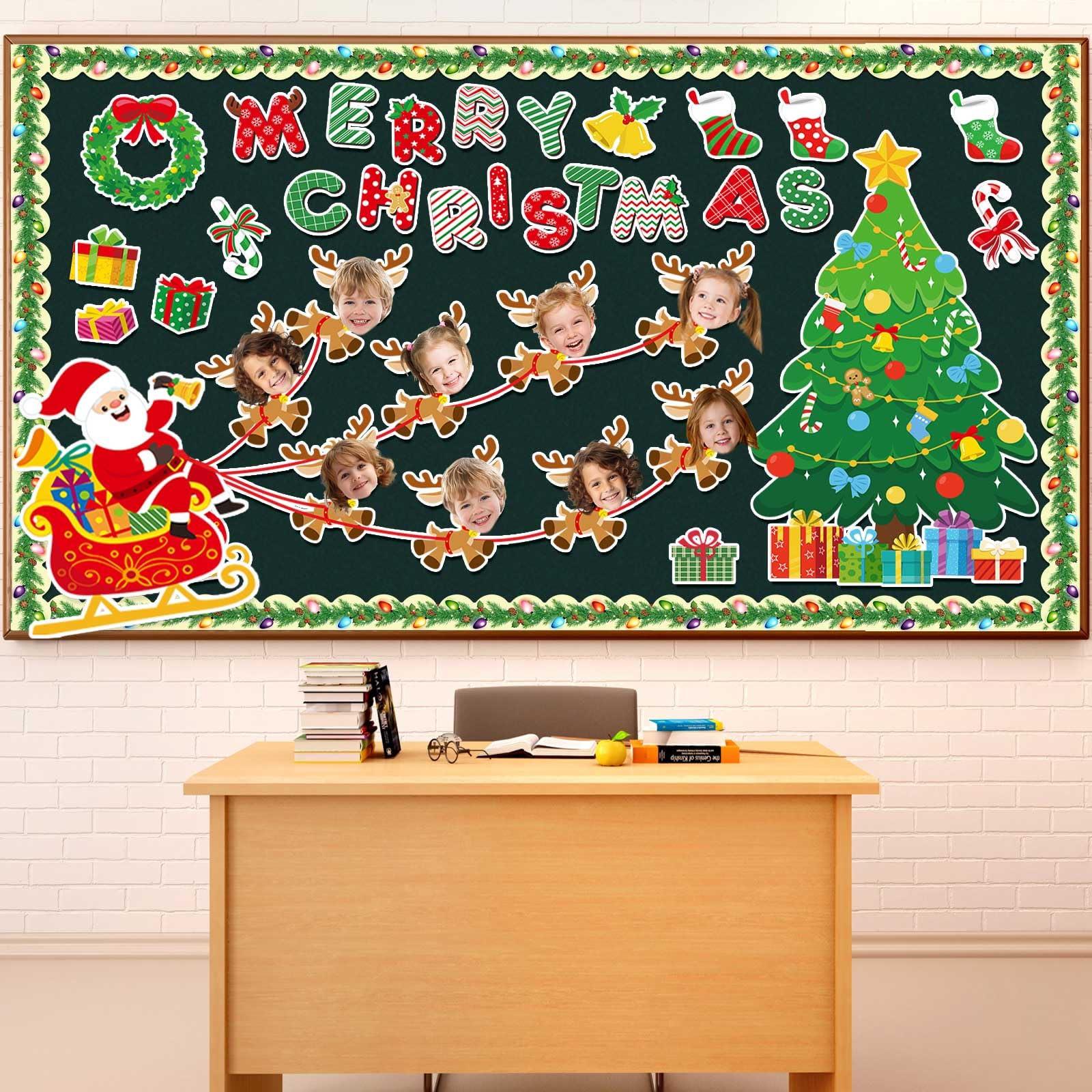 Snapklik.com : Pasimy Merry Christmas Bulletin Board Decorations Set ...