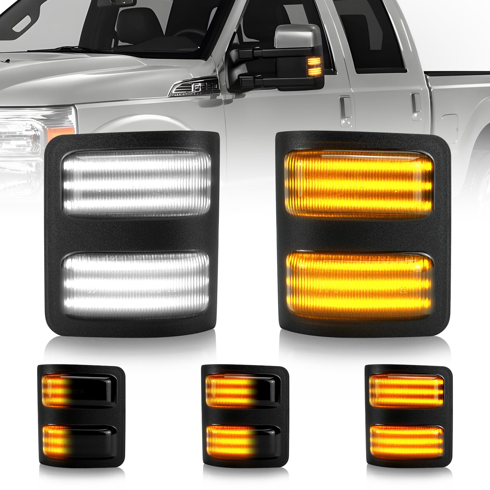 Amazon.com: IXCNET LED Side Mirror Marker Lights Assembly for 2008-2016 ...