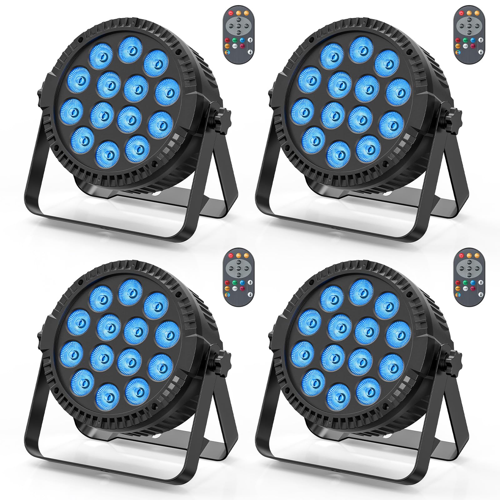 Amazon.com: RGBW 4-in-1 LED Par Lights, 80W Stage Lights with 0-100% ...