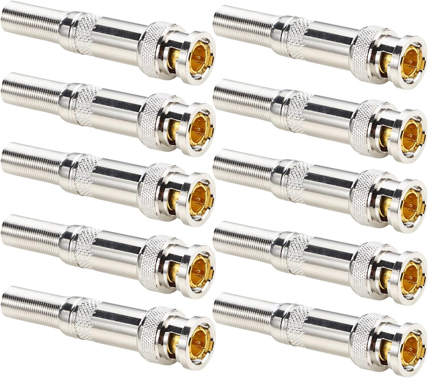 Amazon.com: Oiyagai 10Pcs Spring BNC Male Solder Connector Q9 Plug to ...